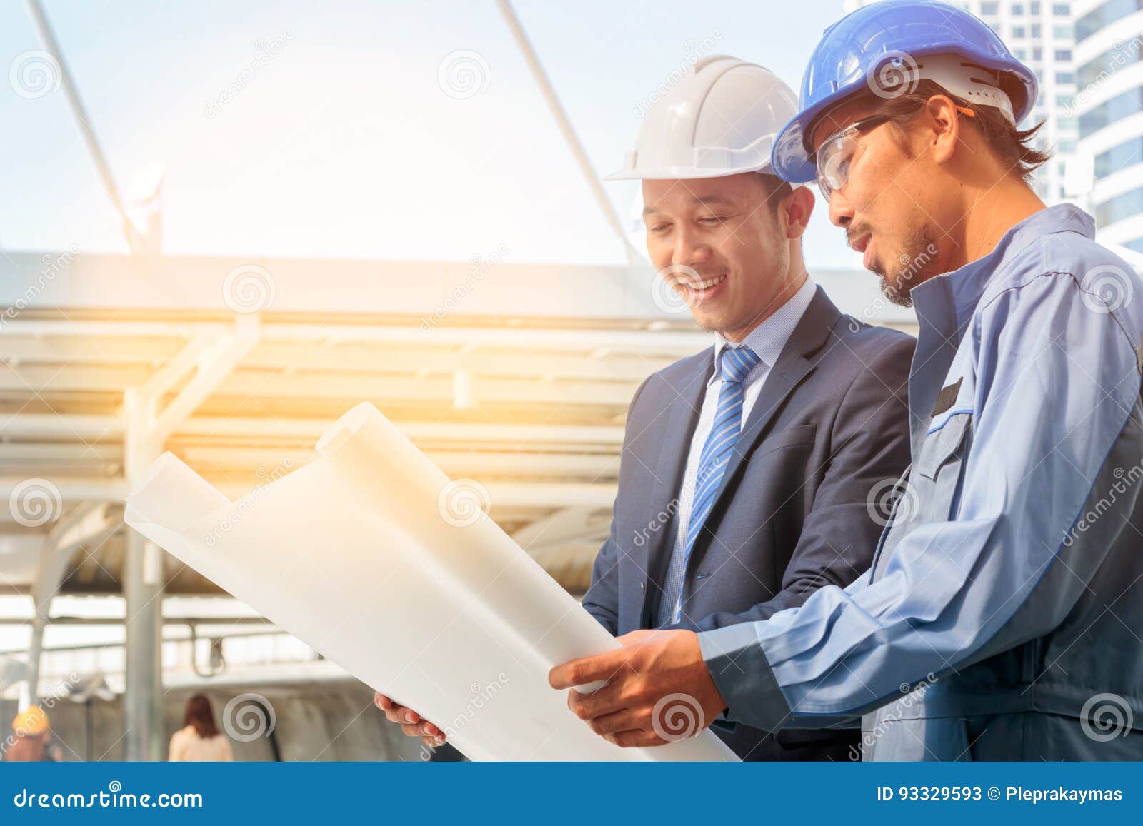 Businessmen,engineer and Builder Working Together Stock Image - Image ...