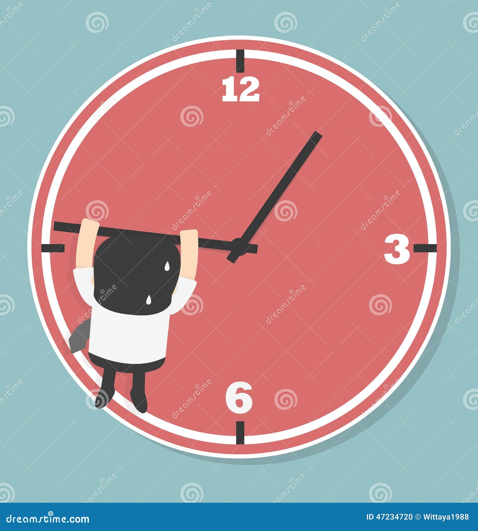 Businessmen are Falling from the Arrow of Time Stock Vector ...