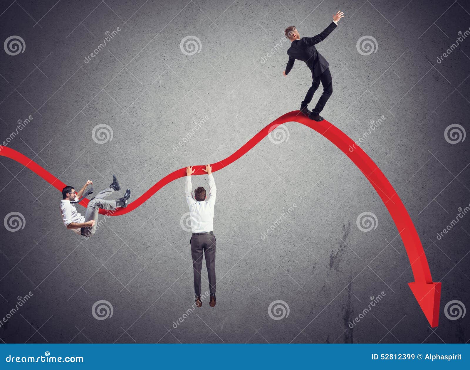 Businessmen falling down stock image. Image of diagram - 52812399