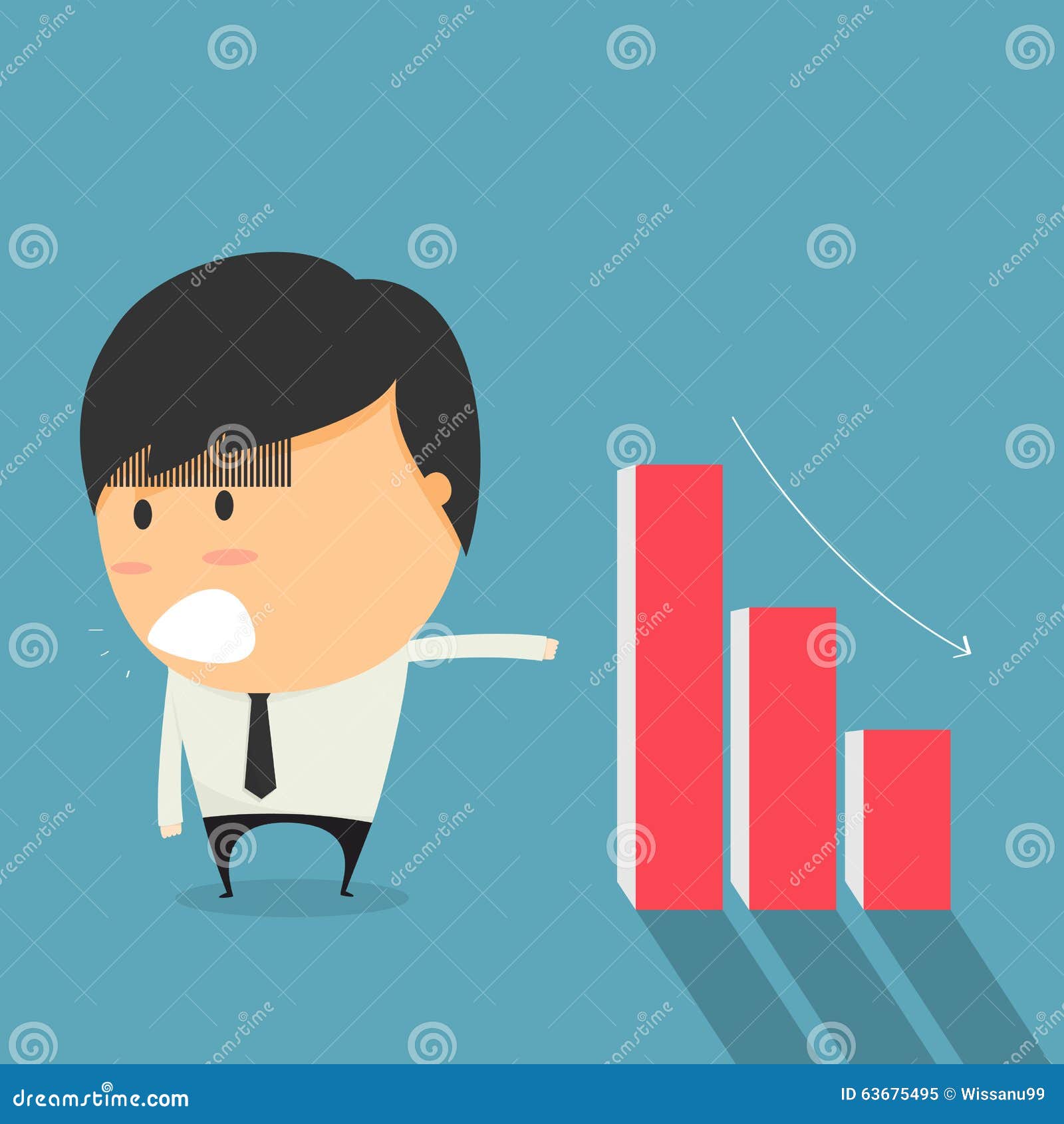 Businessmen is Falling Stocks. Stock Vector - Illustration of company ...