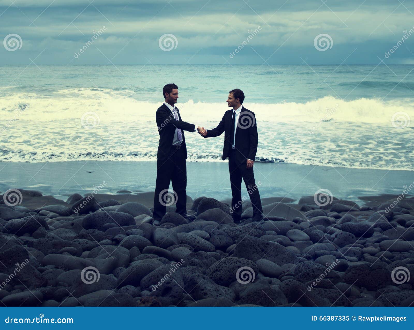 Businessmen Handshake Team Collaboration Partnership Concept Stock ...