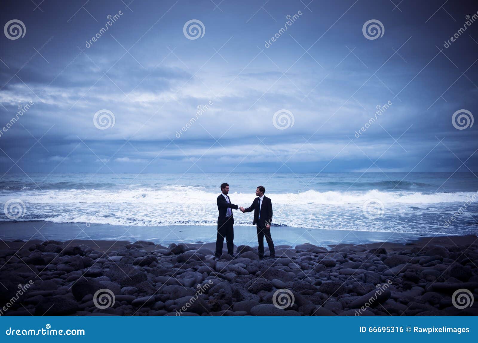 Businessmen Handshake Team Collaboration Partnership Concept Stock ...