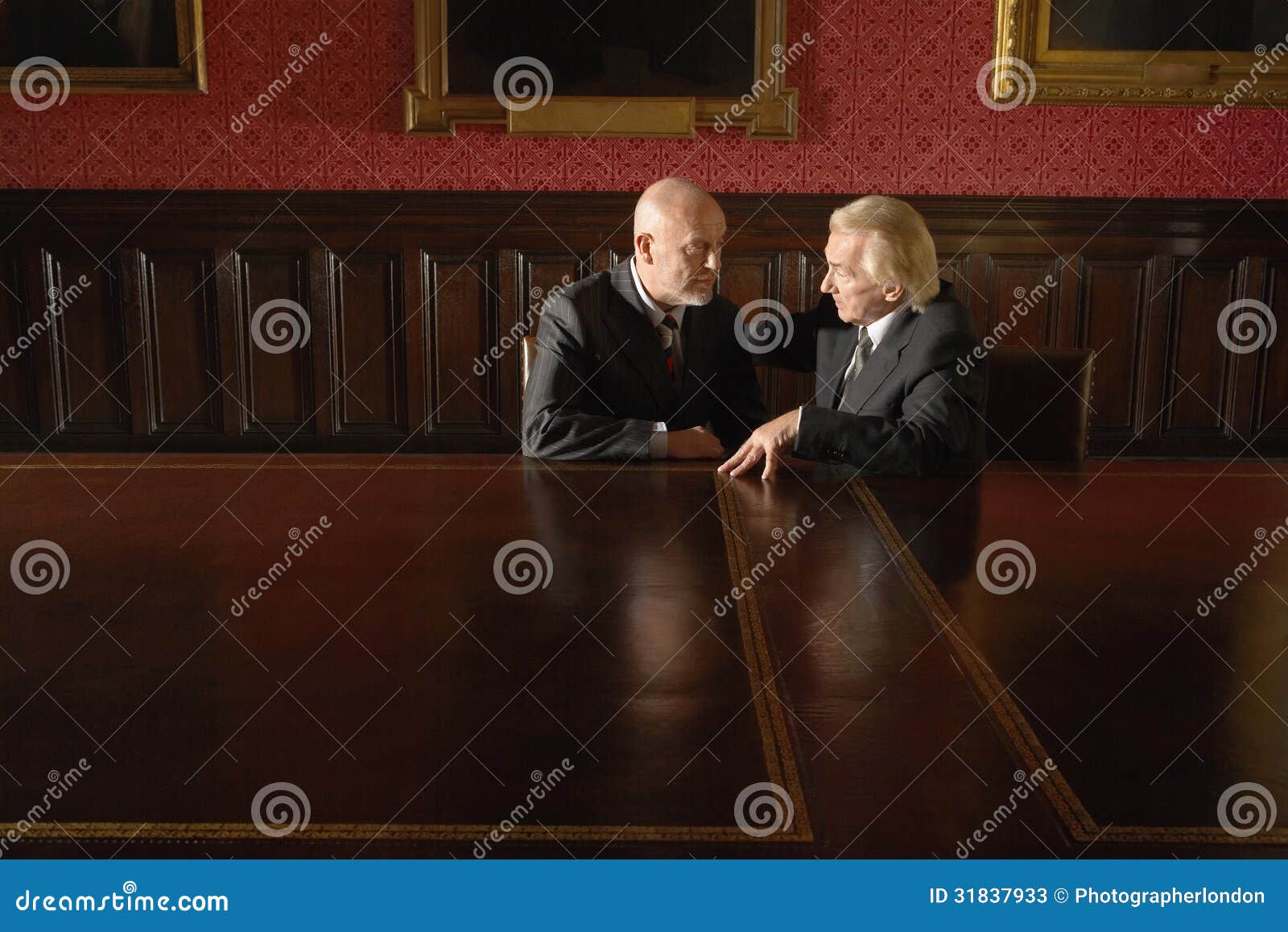 Businessmen Having a Discussion Stock Image - Image of listening ...