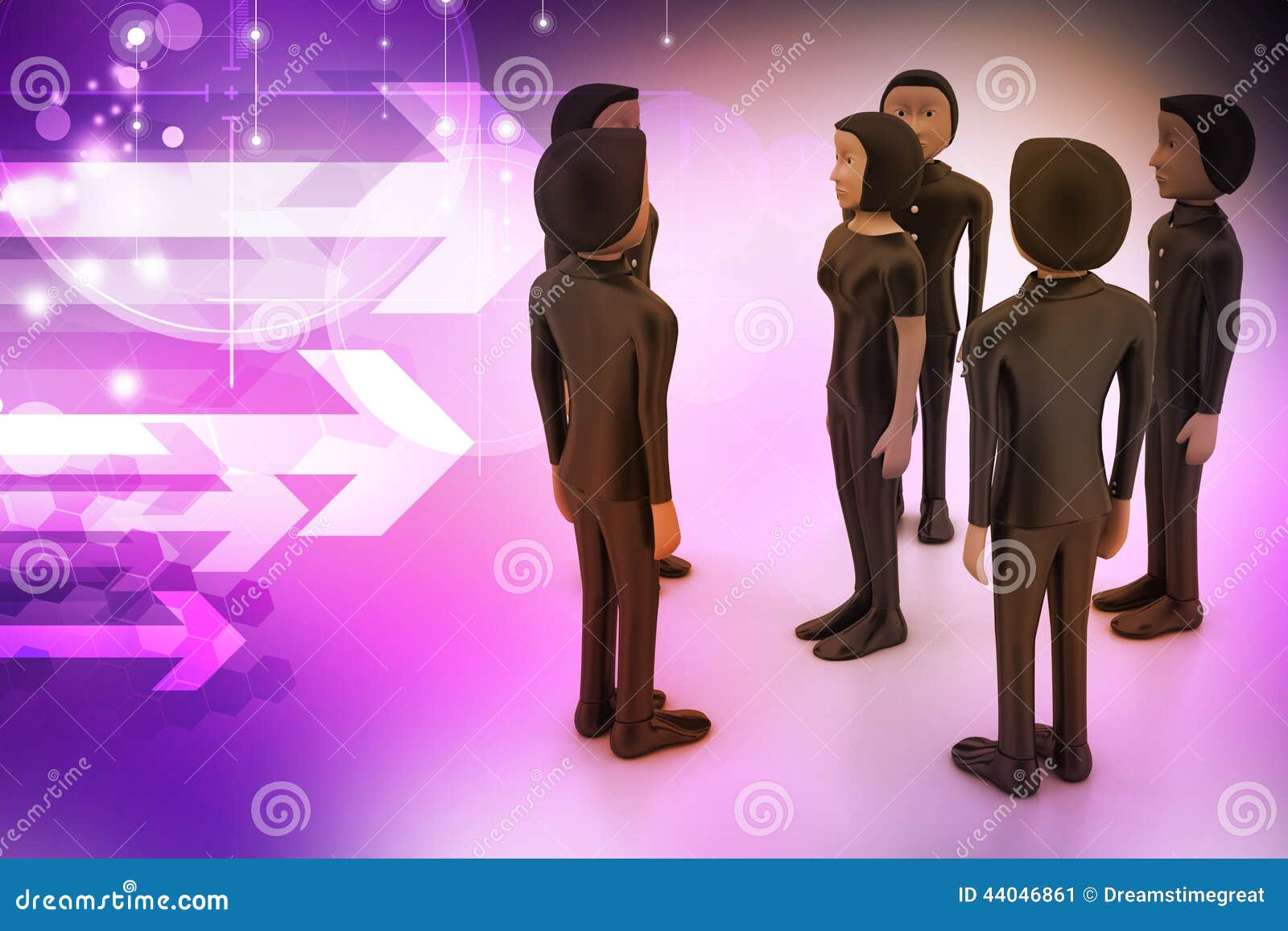 Businessmen. Leadership and Team Stock Illustration - Illustration of ...