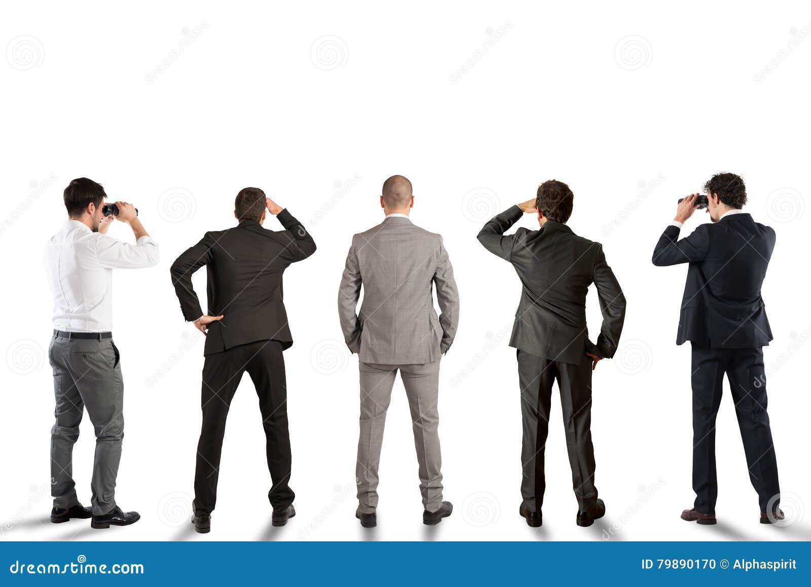 Businessmen Looking To the Future Stock Photo - Image of businessperson ...