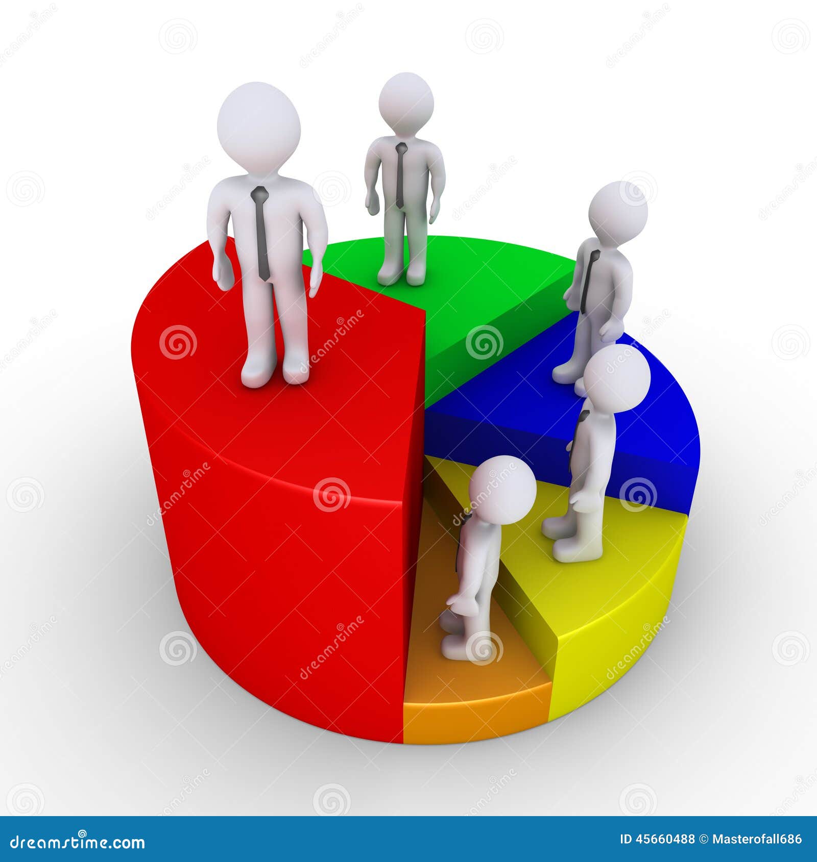 Standing Best Piece Pie Chart Stock Illustrations – 2 Standing Best ...