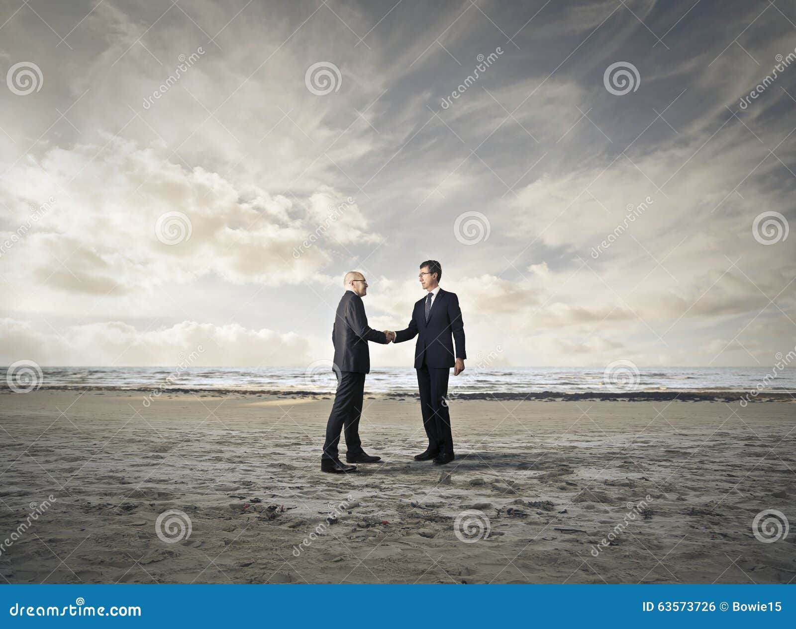 Businessmen making a deal stock photo. Image of desert - 63573726