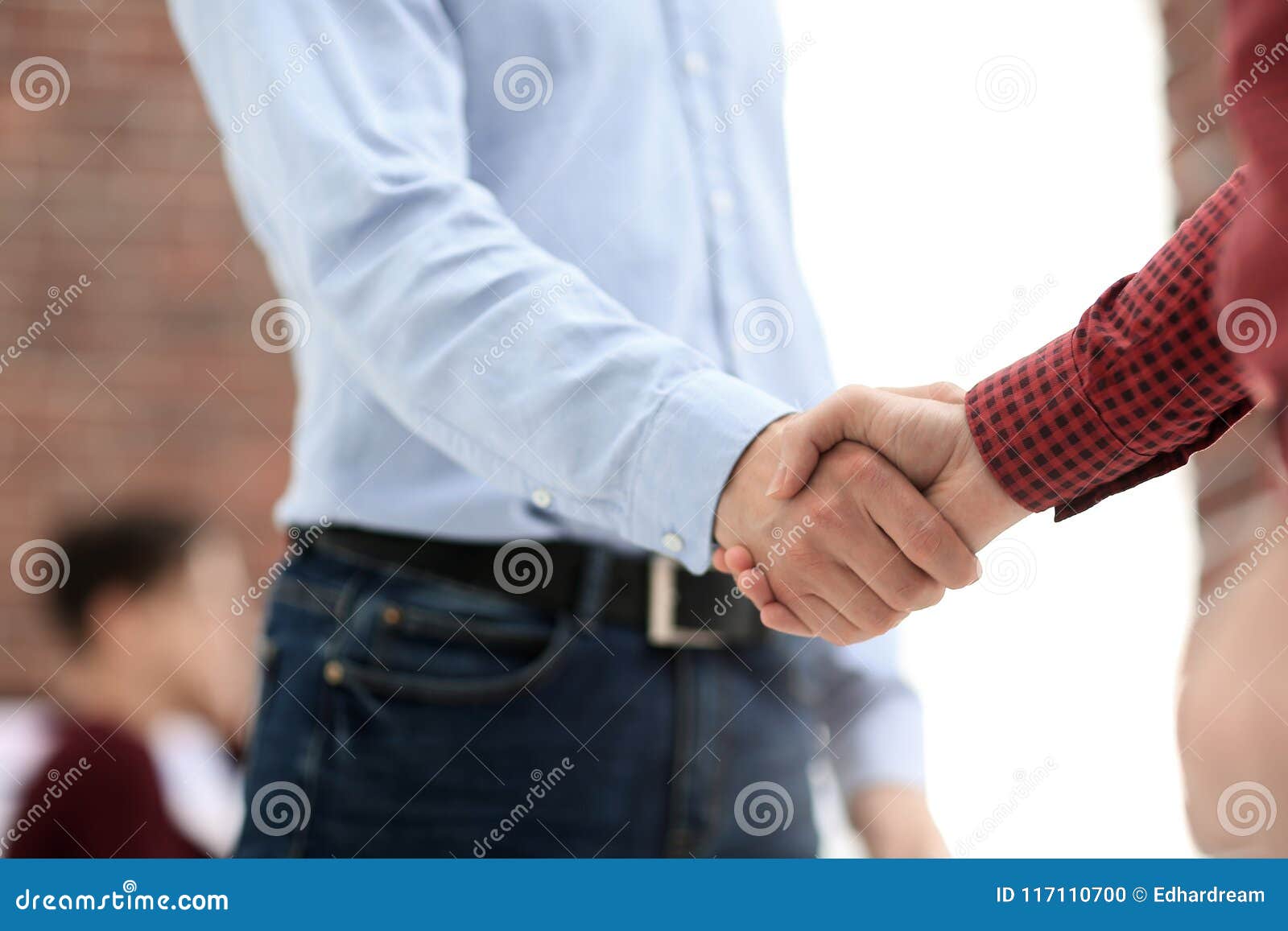 Businessmen Making Handshake in an Office. Stock Photo - Image of ...