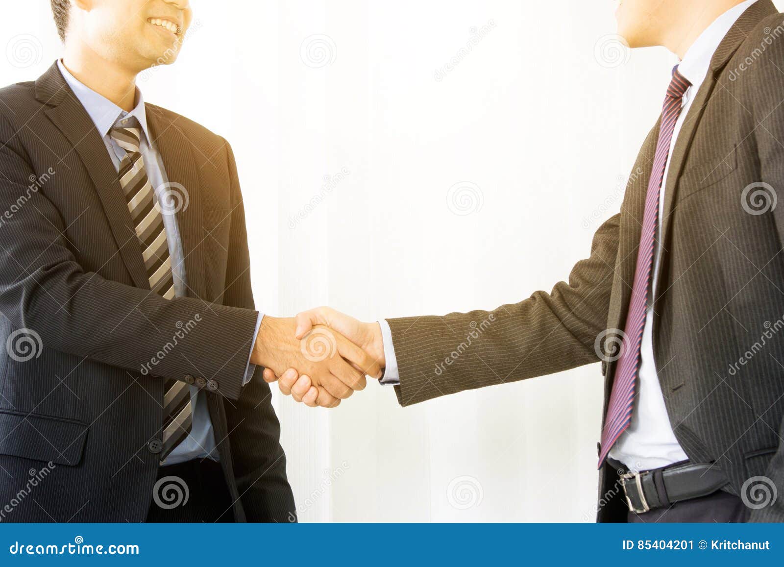 Businessmen Making Handshake Stock Image - Image of businesspeople ...
