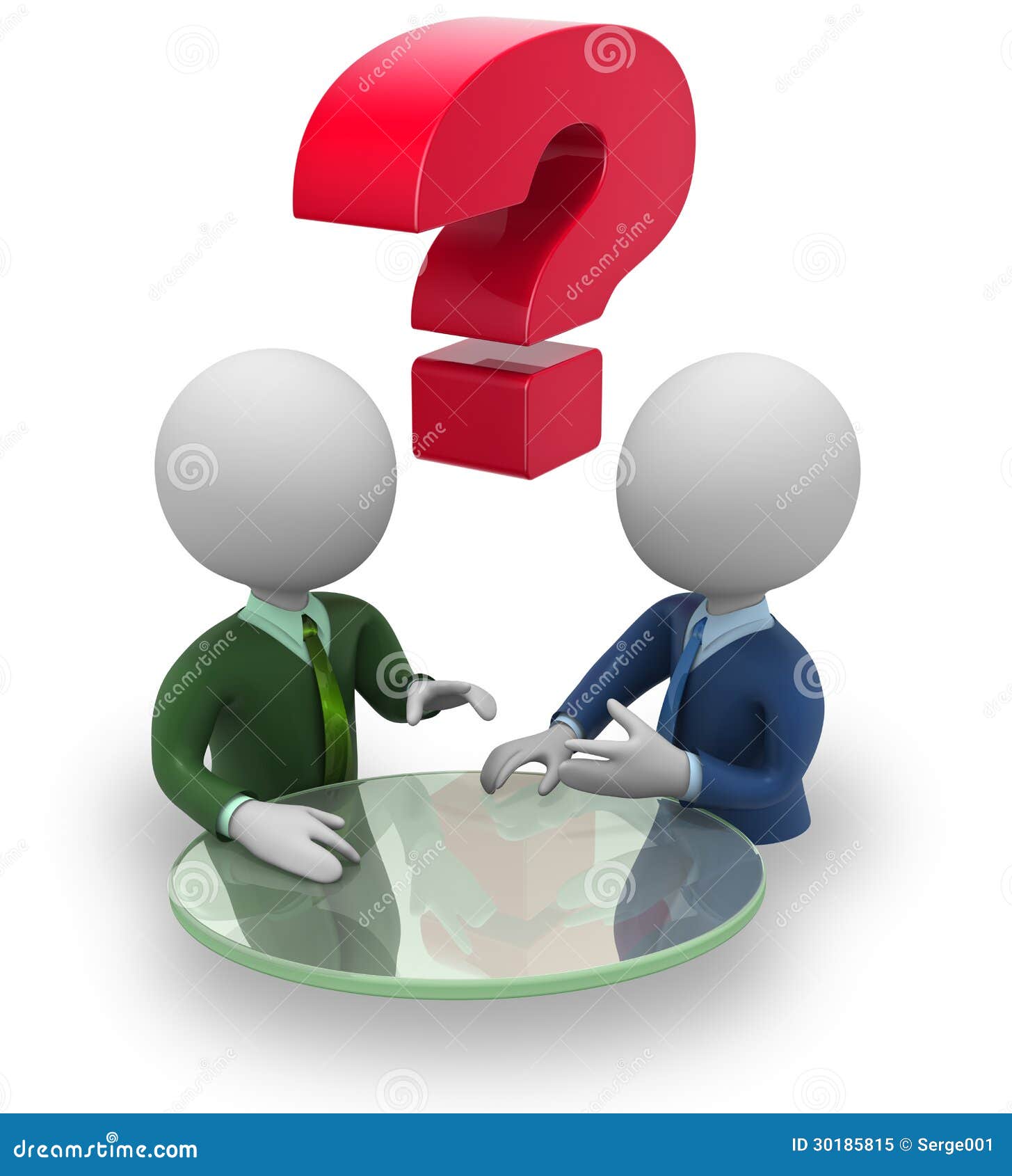 Businessmen negotiation stock illustration. Illustration of person ...