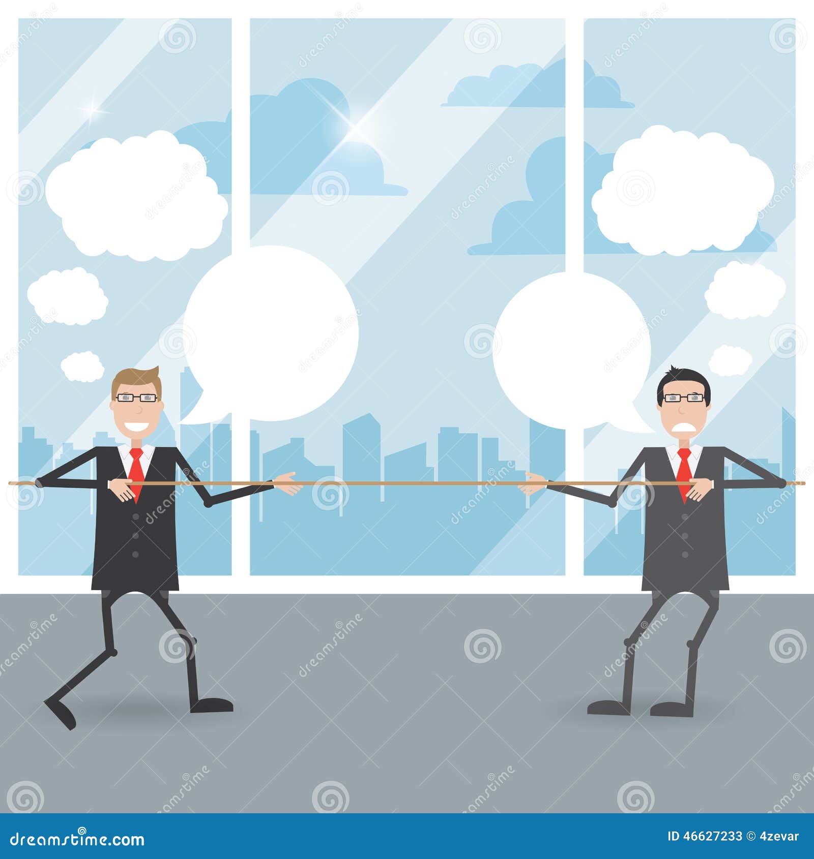 Businessmen in office stock vector. Illustration of business - 46627233