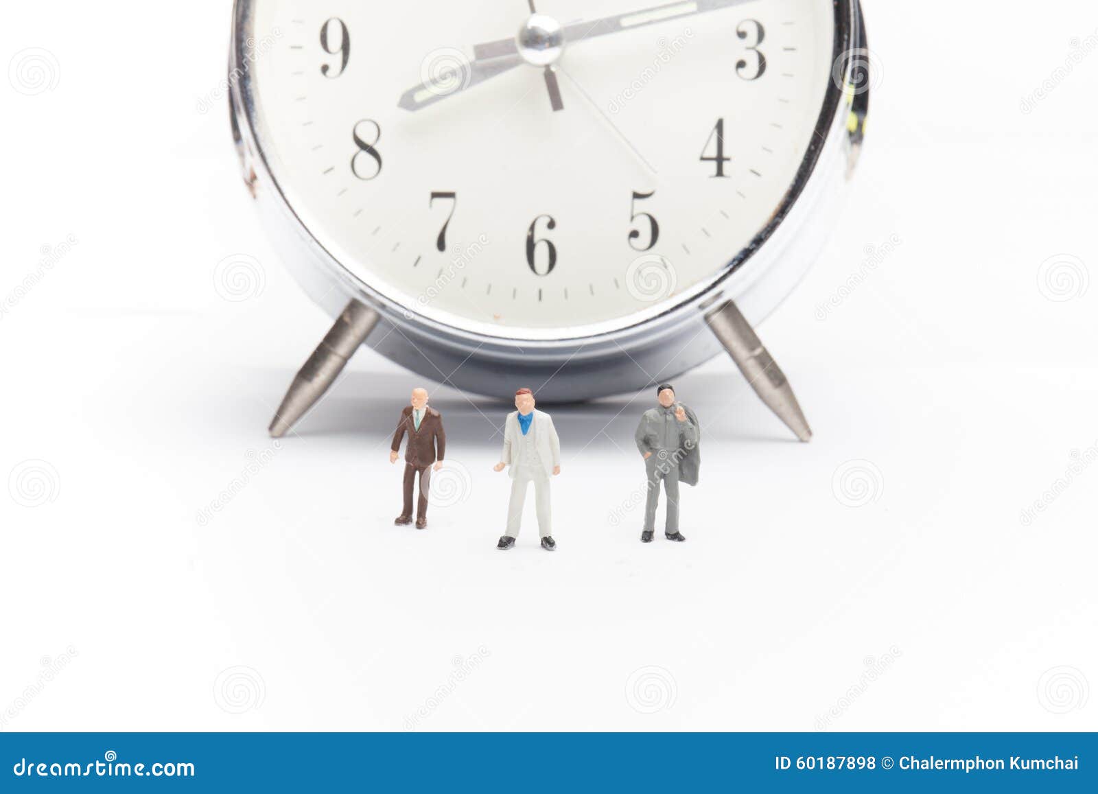 Businessmen People on Clock Stock Photo - Image of concept, small: 60187898