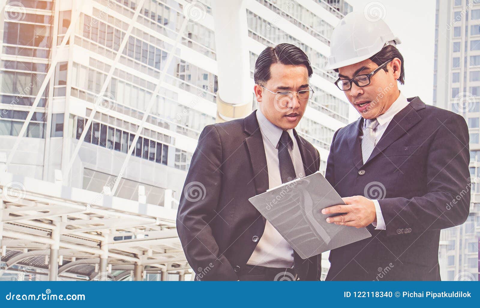 Businessmen Planning Construction Project Stock Photo - Image of ...