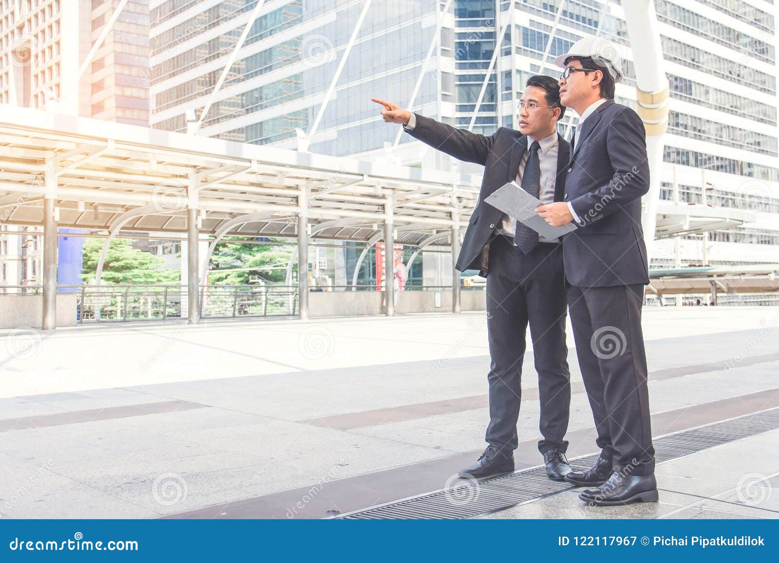 Businessmen Planning Construction Project Stock Image - Image of ...