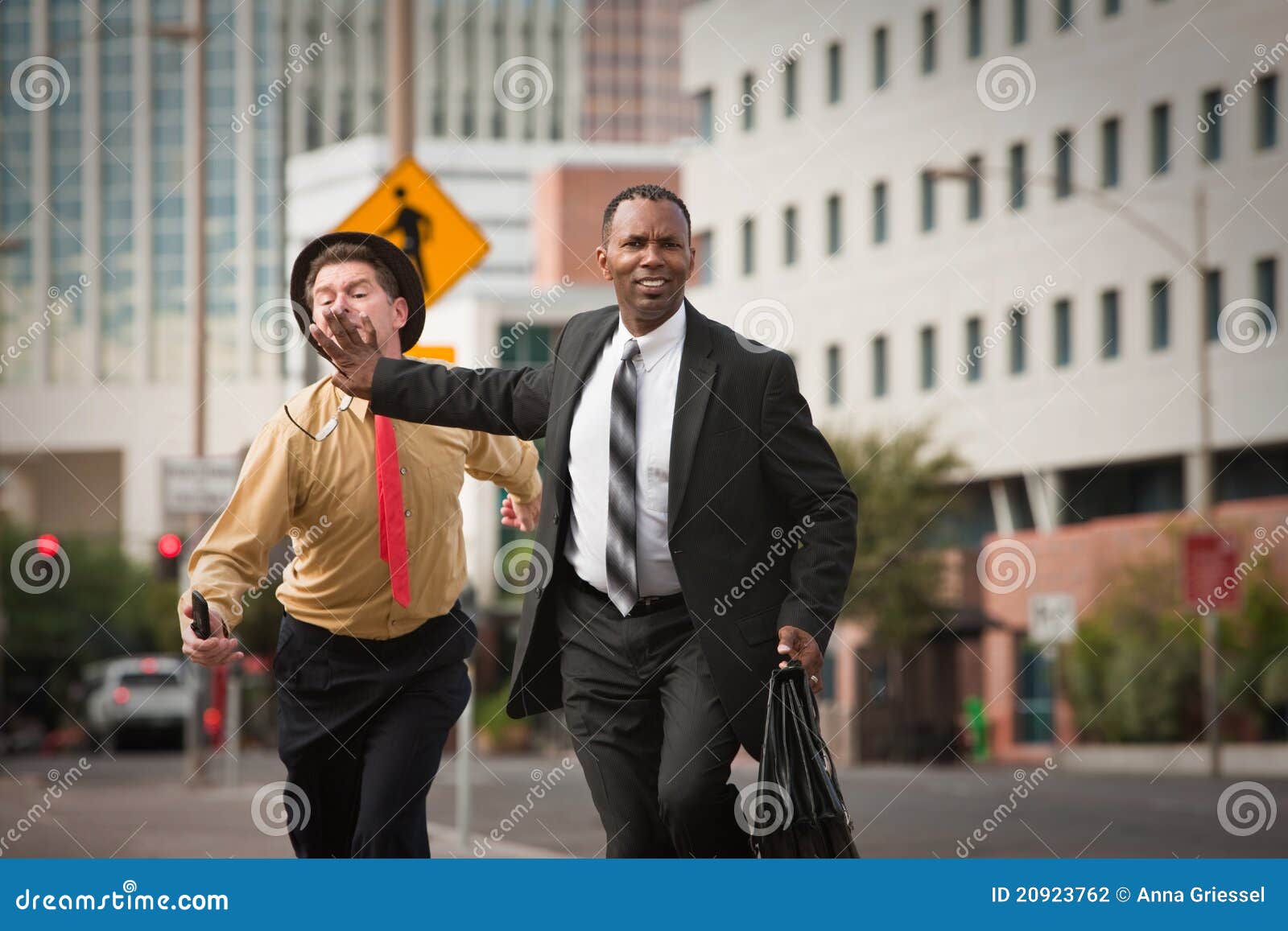 Businessmen in a Rush stock photo. Image of handsome - 20923762