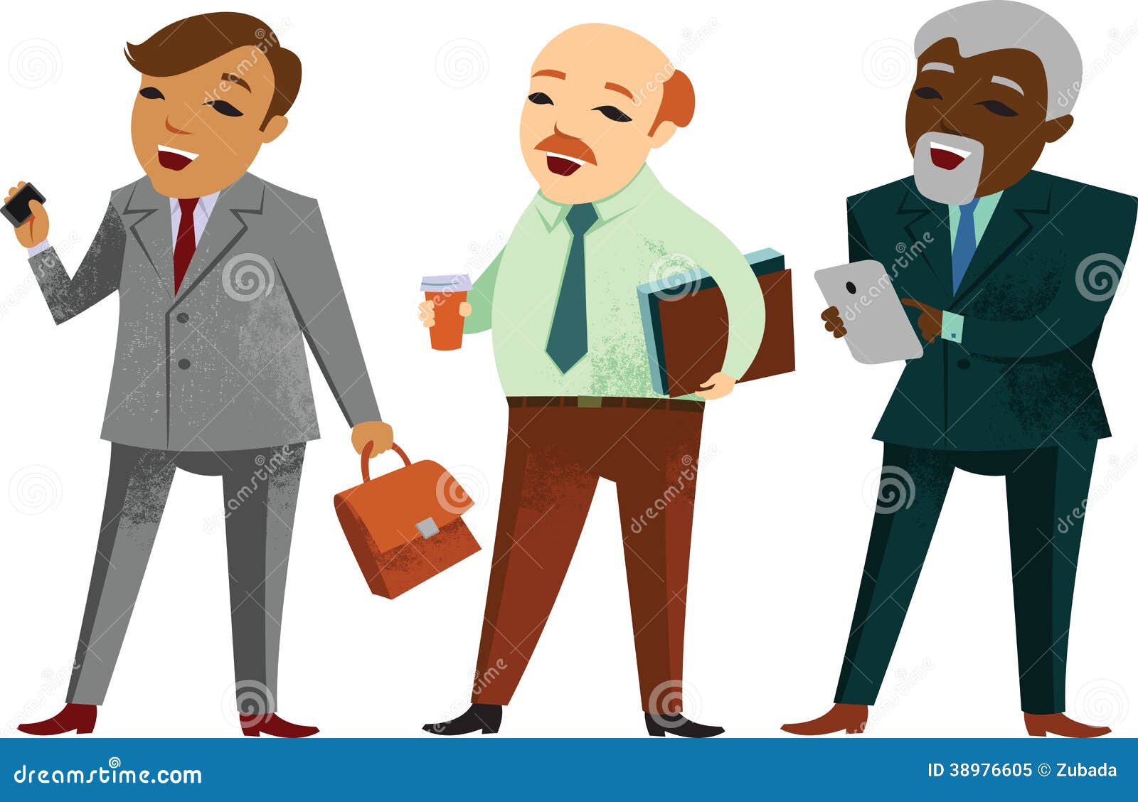 Businessmen set stock vector. Illustration of document - 38976605