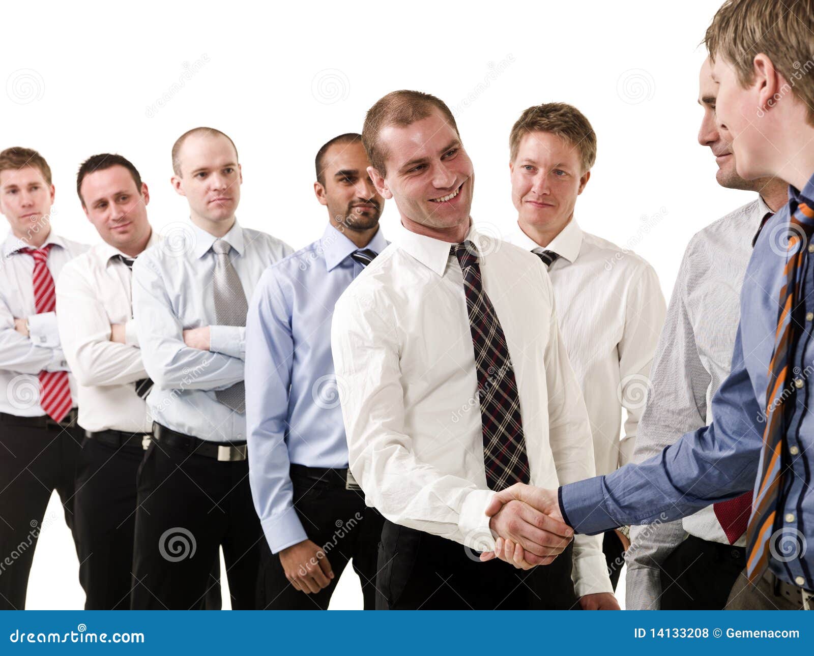 Businessmen shaking hands stock photo. Image of dressed - 14133208