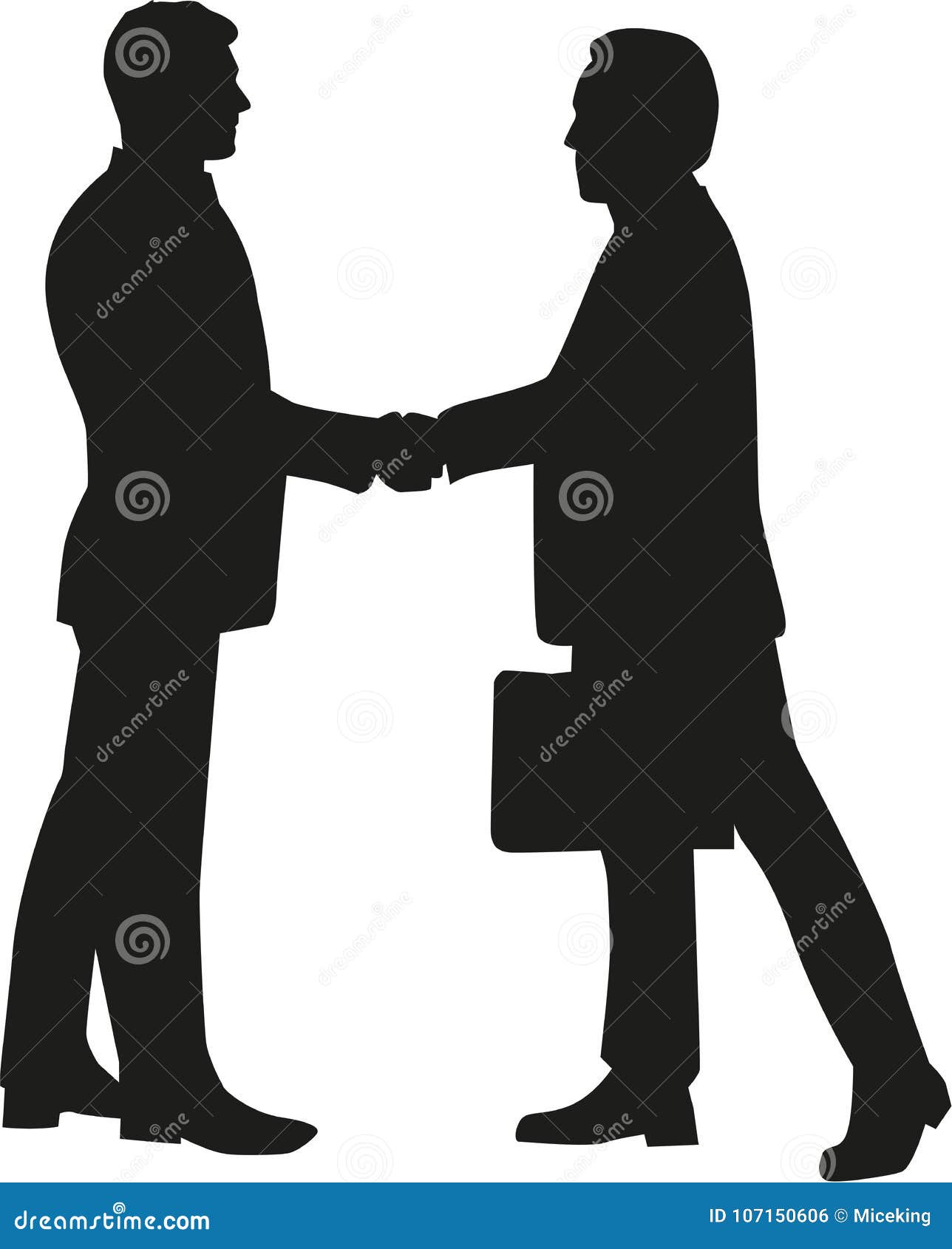 Businessmen shaking hands stock illustration. Illustration of vector ...