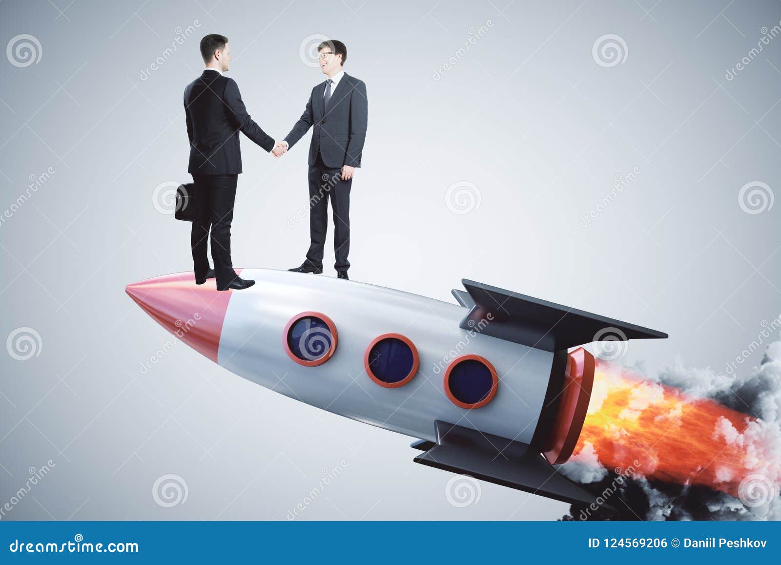 Start Up and Teamwork Concept Stock Photo - Image of rocketship, idea ...