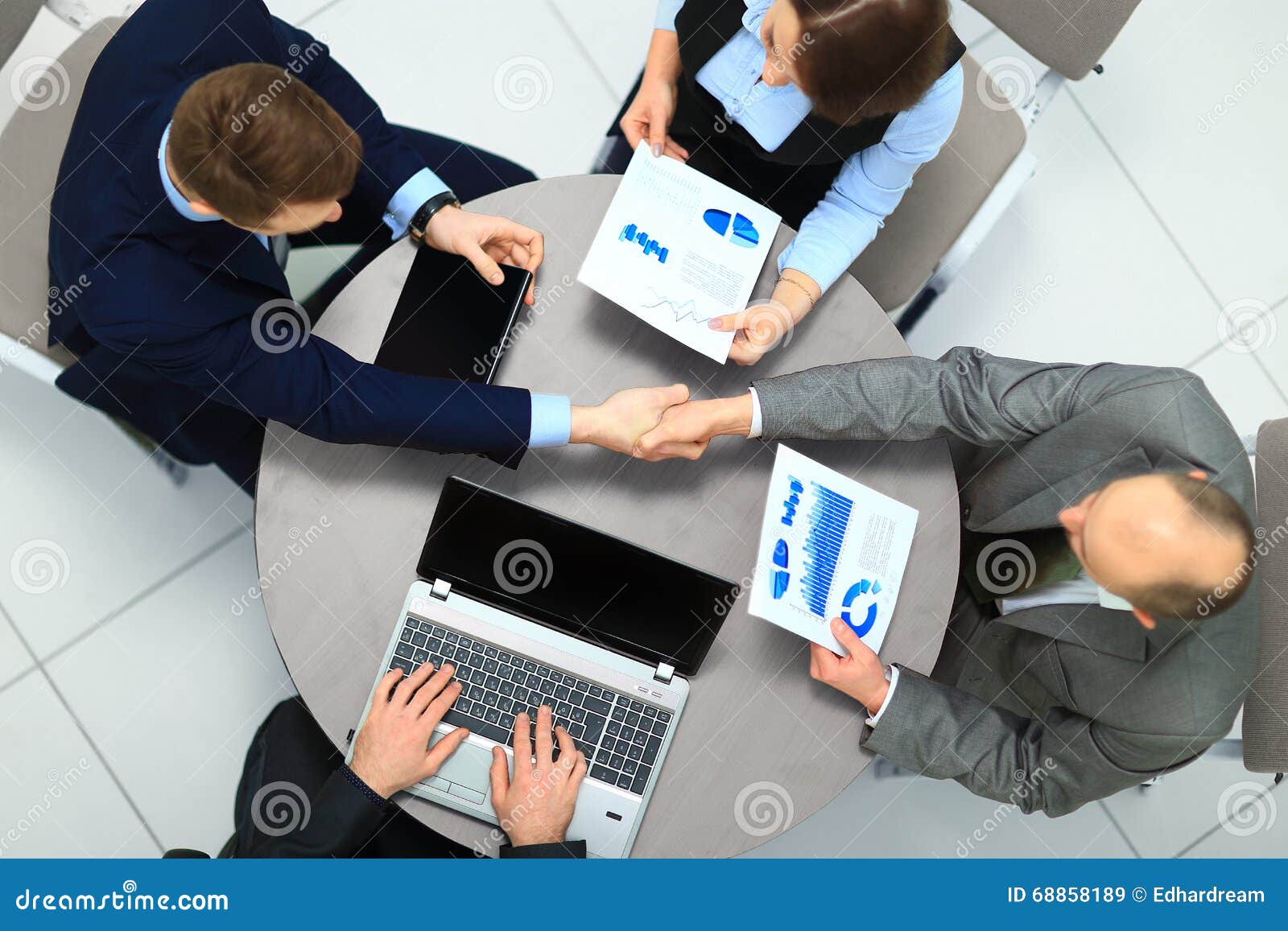 Businessmen shaking hands. stock image. Image of communication - 68858189