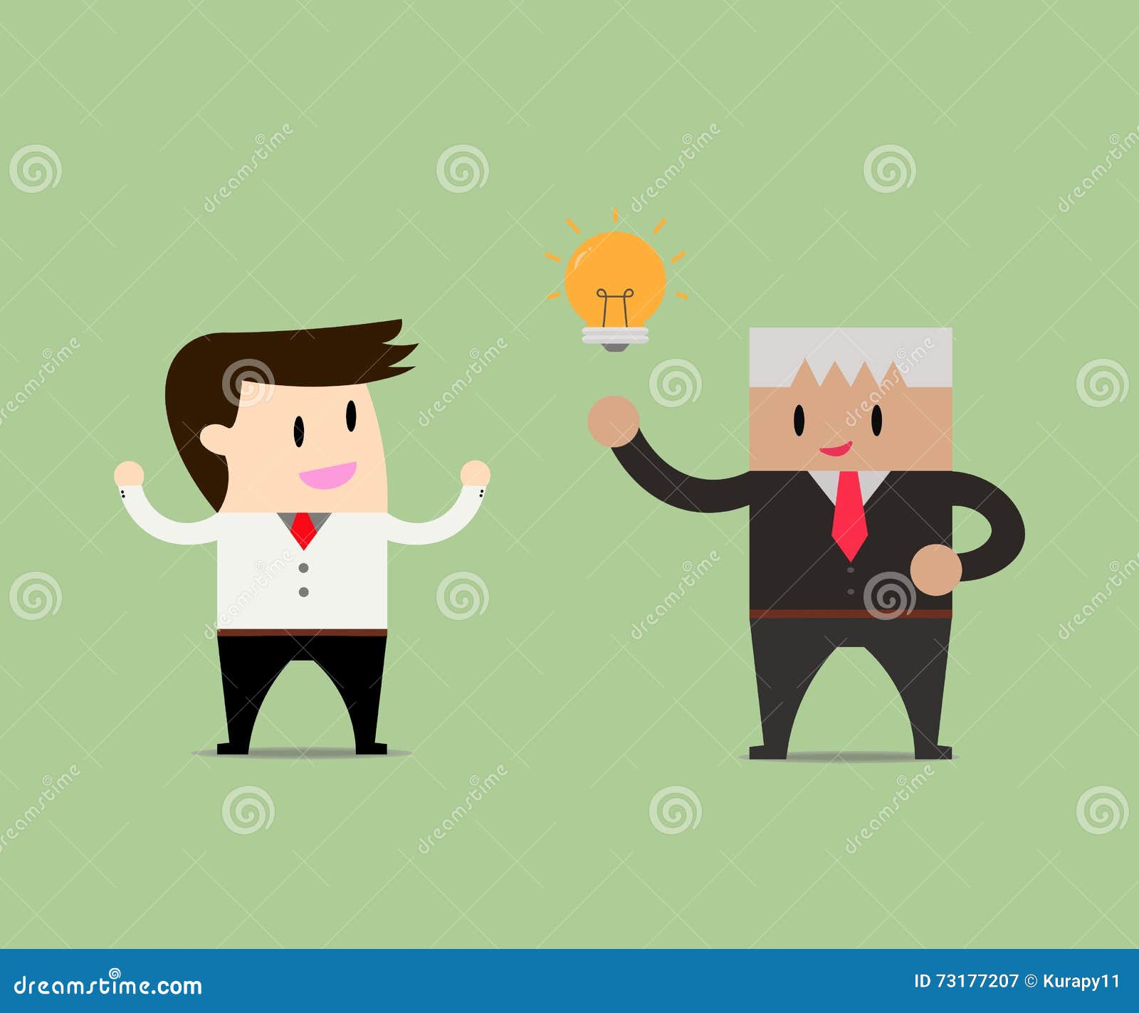 Fat Businessmen See Ideas Fortuitous Cartoon Vector | CartoonDealer.com ...
