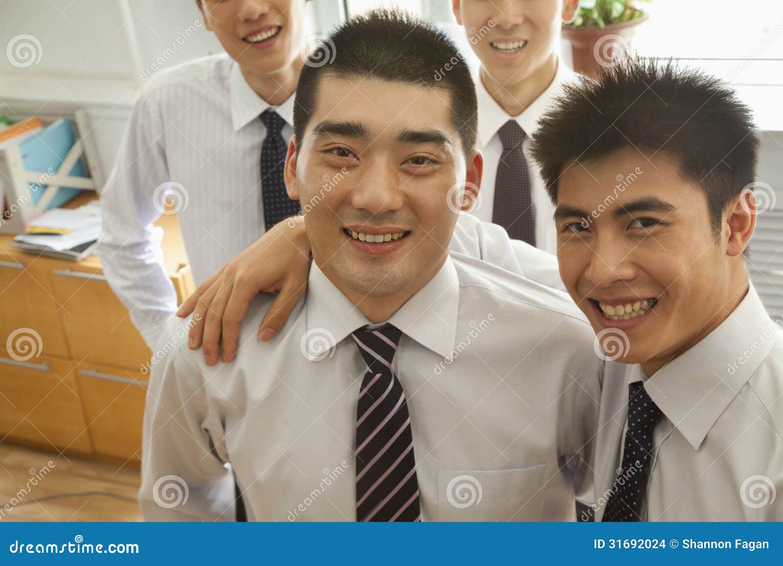 Businessmen smiling stock photo. Image of group, beijing - 31692024