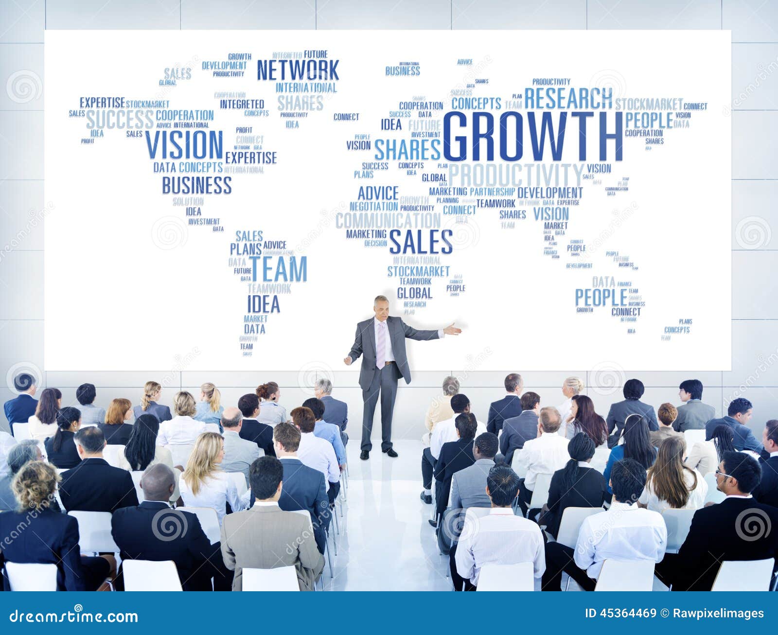 Businessmen Teaching about Business Growth Stock Image - Image of ...
