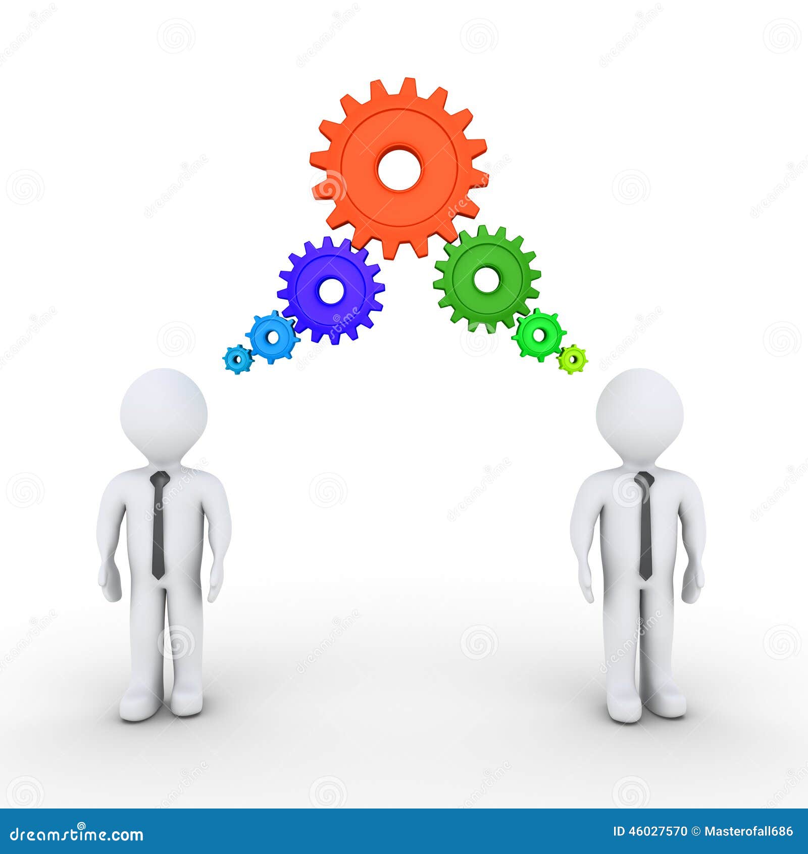 Connected Cogwheels, Teamwork, Success Words. Integrated Gears, Text ...