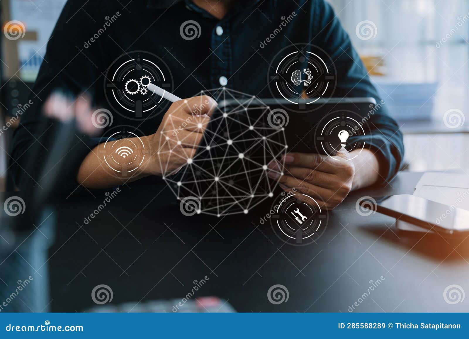 Businessmen are Thinking of Introducing a Concept Stock Image - Image ...