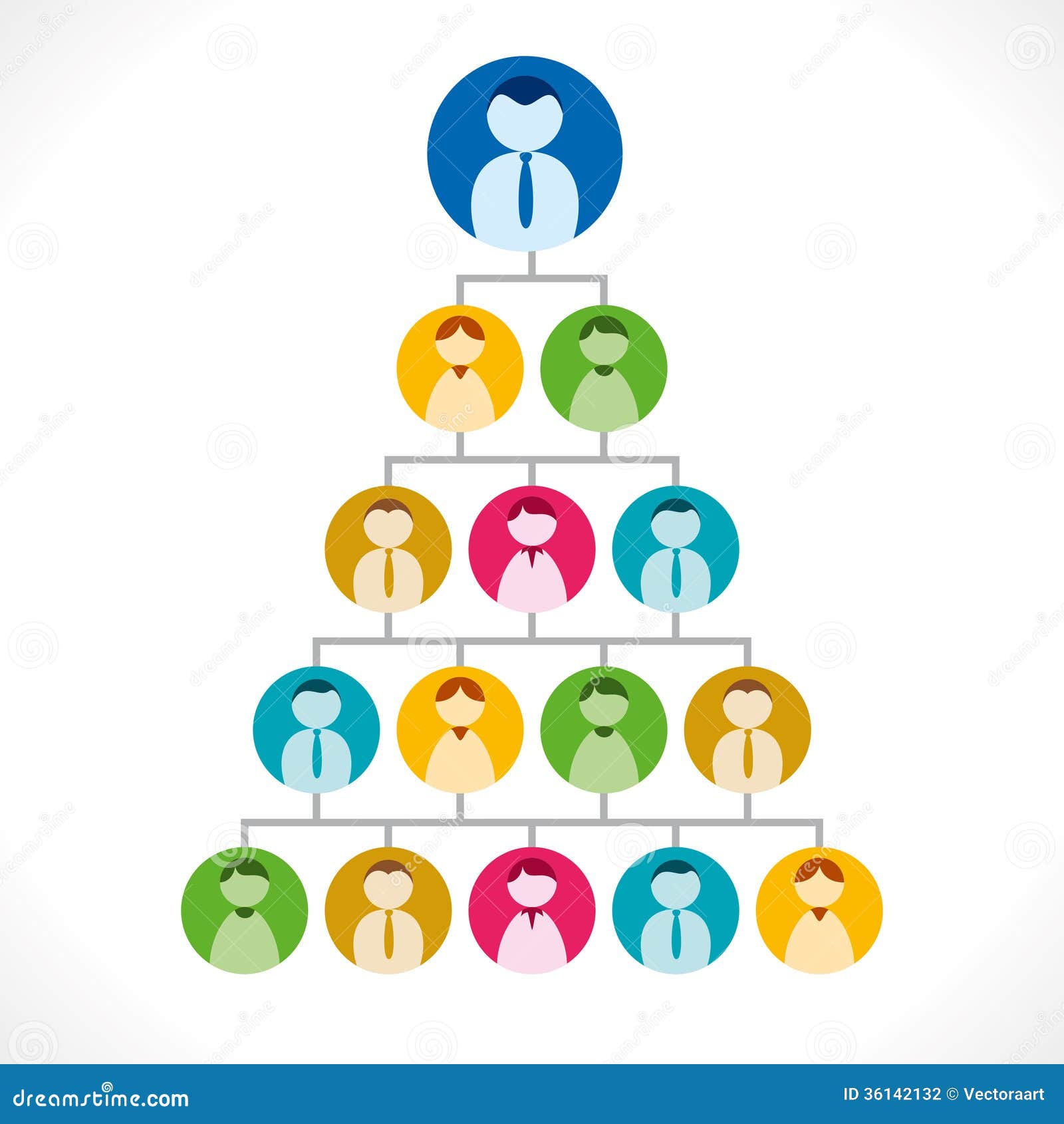 Businessmen tree stock vector. Illustration of group - 36142132