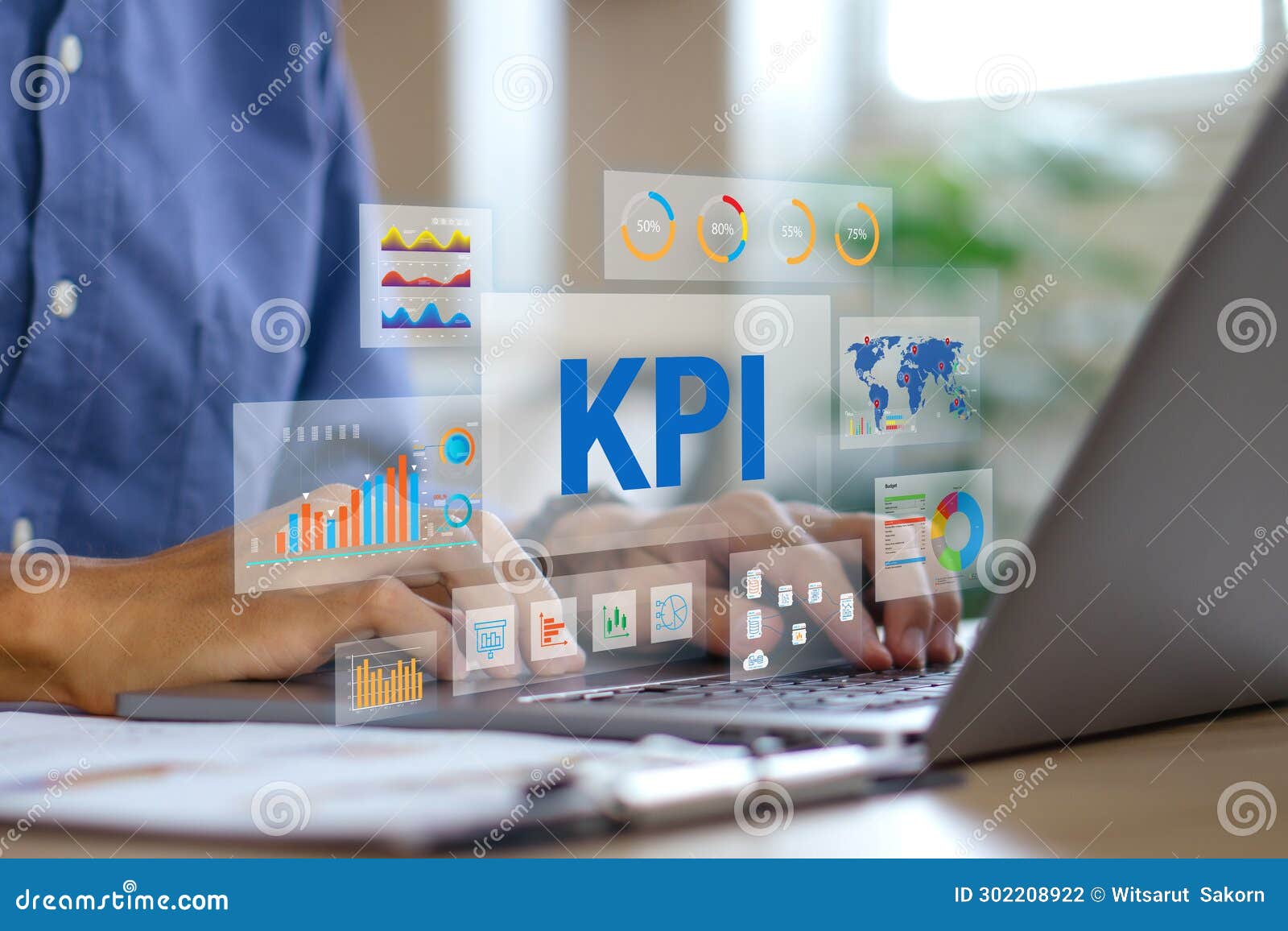 Businessmen Using a Computer To KPI,Key Performance Indicator Concept ... Businessmen Using a Computer To KPI,Key Performance Indicator Concept ...