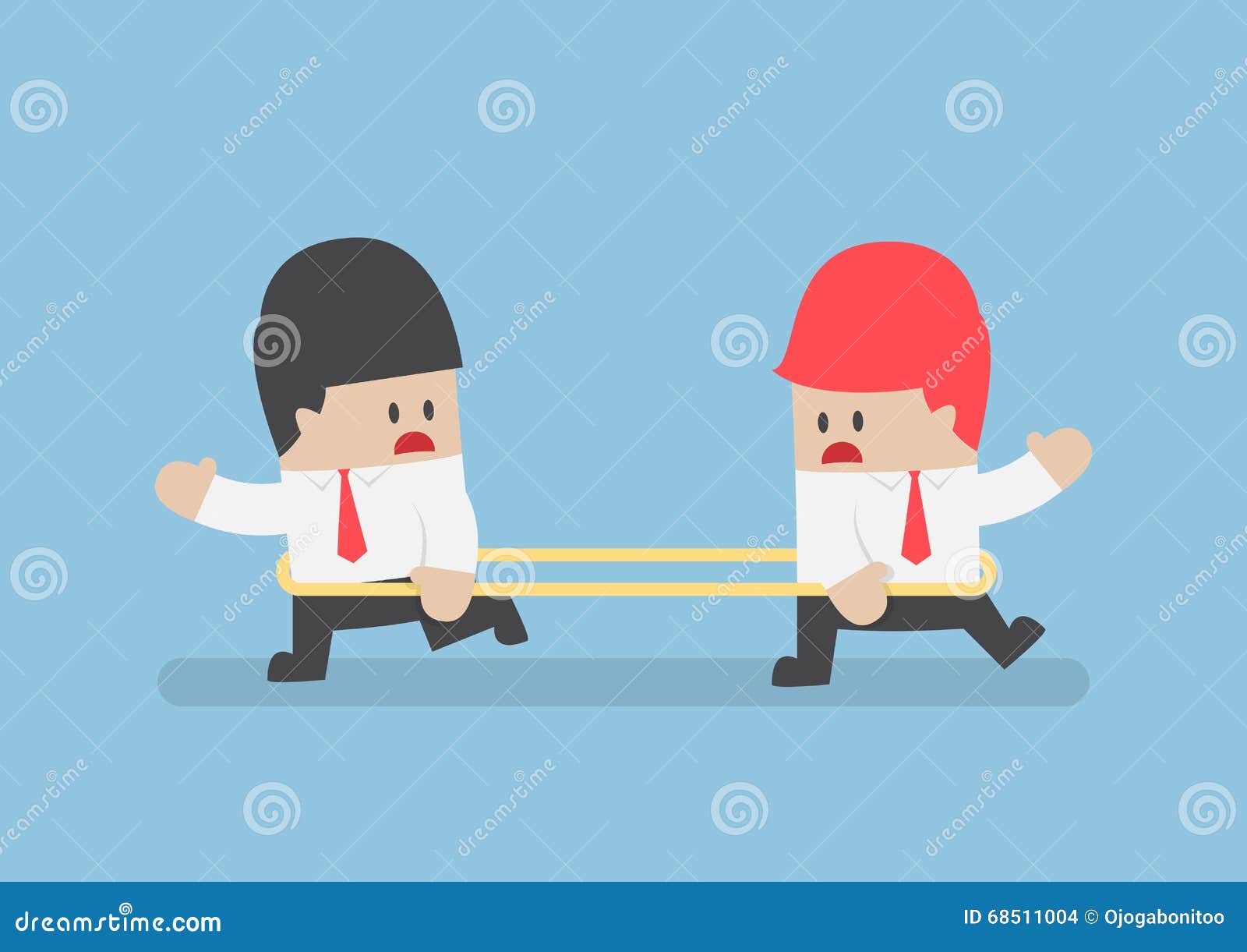 Businessmen are Walking To the Opposite Direction from Each Other Stock ...