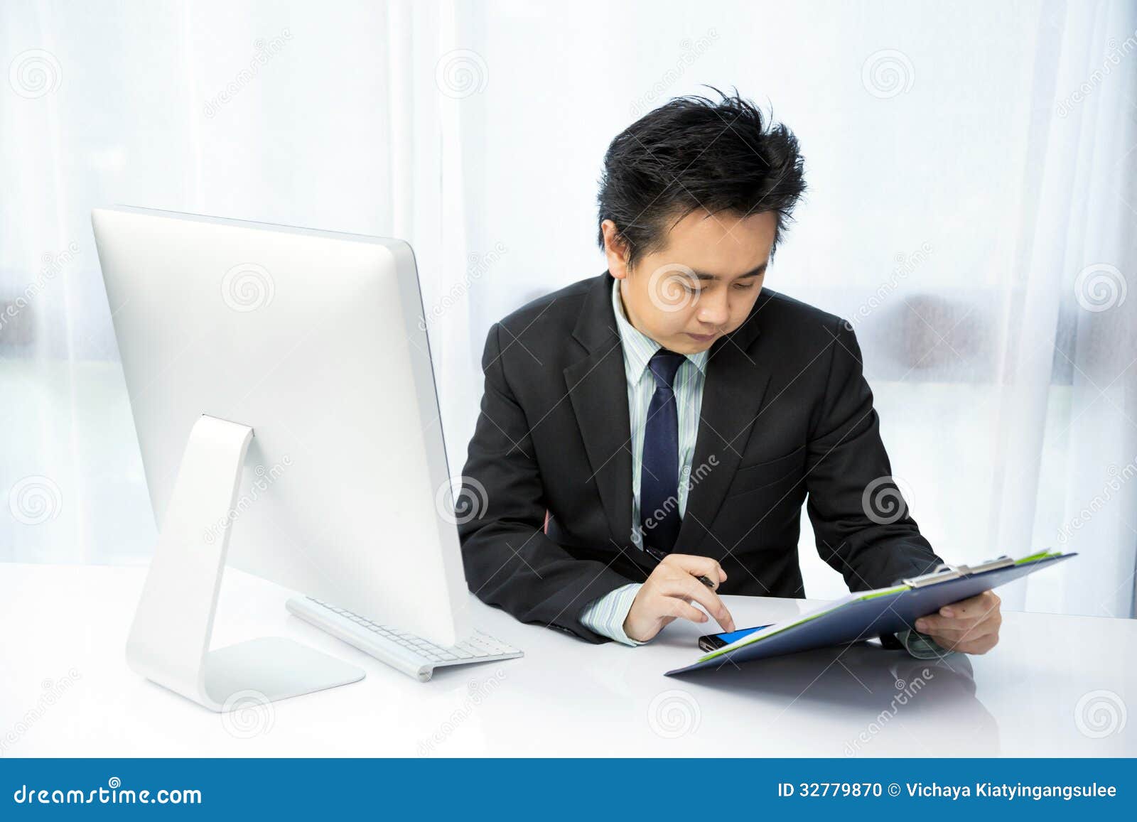Businessmen working stock photo. Image of professional - 32779870