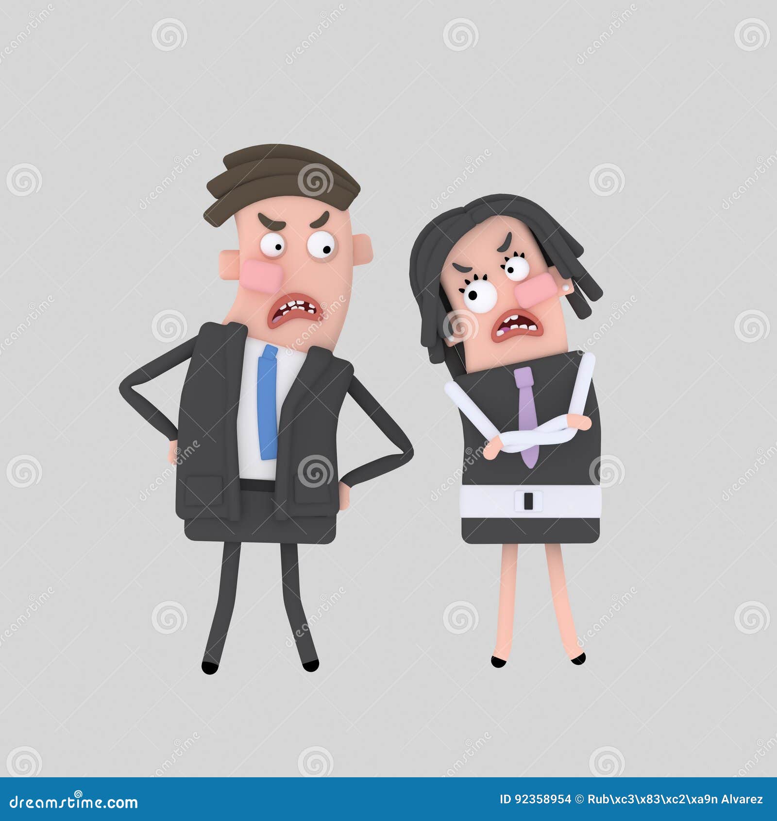 Businesspeople arguing stock illustration. Illustration of ...