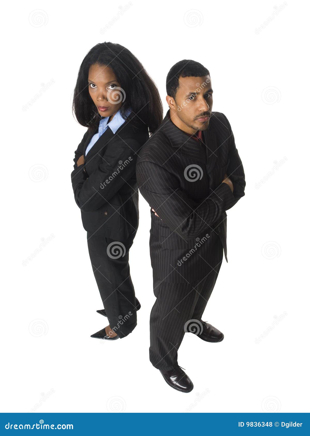 Businesspeople - Back To Back Stock Photo - Image of person, camera ...