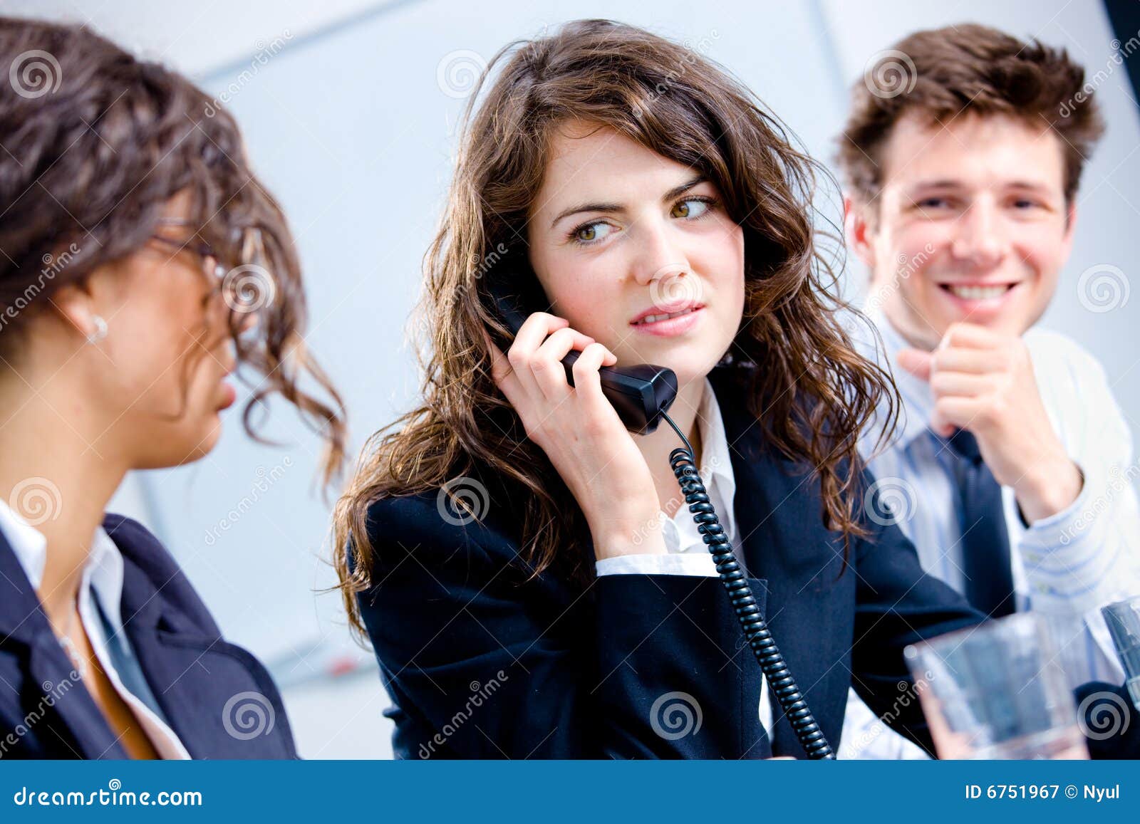 Businesspeople calling stock image. Image of advisor, answer - 6751967