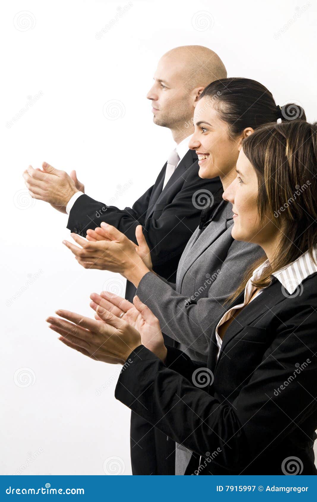 Businesspeople clapping stock image. Image of hands, adult - 7915997
