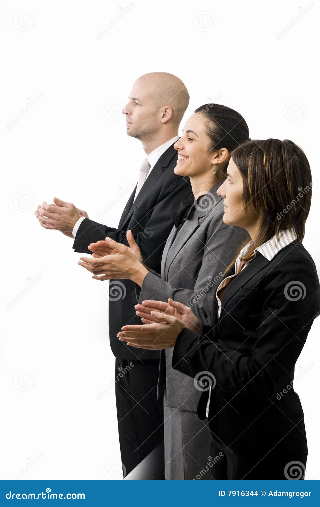Businesspeople clapping stock photo. Image of fingers - 7916344