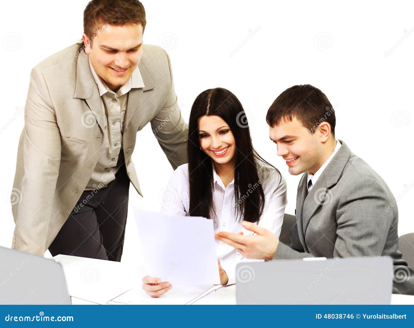 Businesspeople Discuss the New Project Stock Photo - Image of modern ...