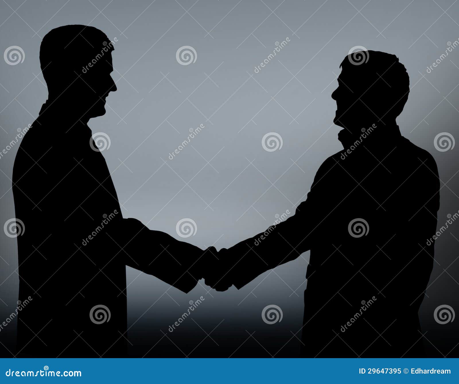 Businesspeople Figures. Handshake Stock Image - Image of friendship ...