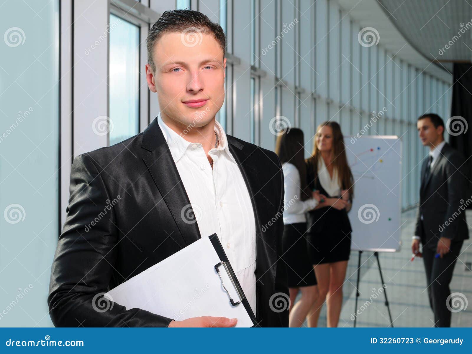 Businesspeople stock image. Image of happy, background - 32260723