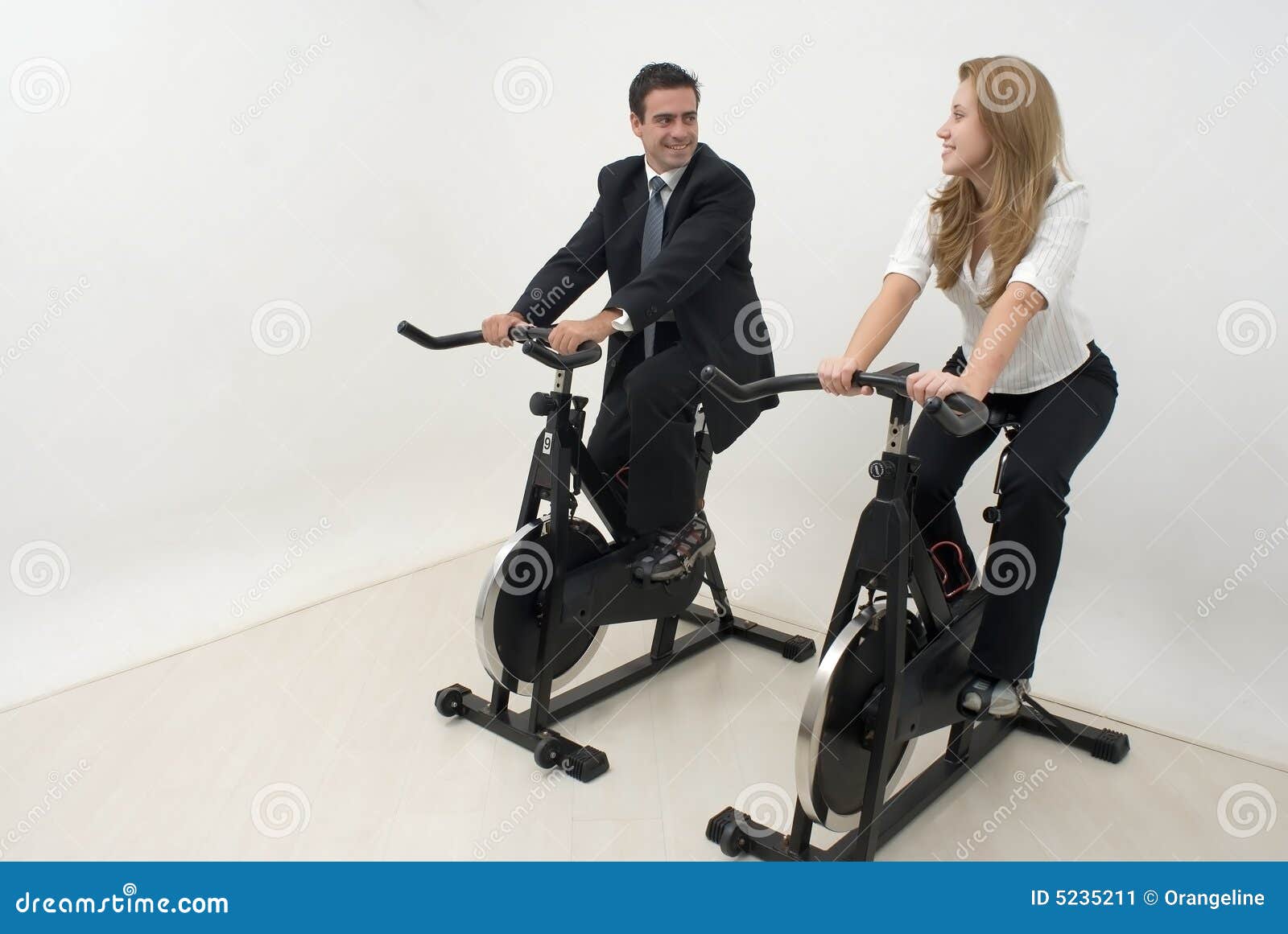 Businesspeople at the Gym - Horizontal Stock Image - Image of exercise ...