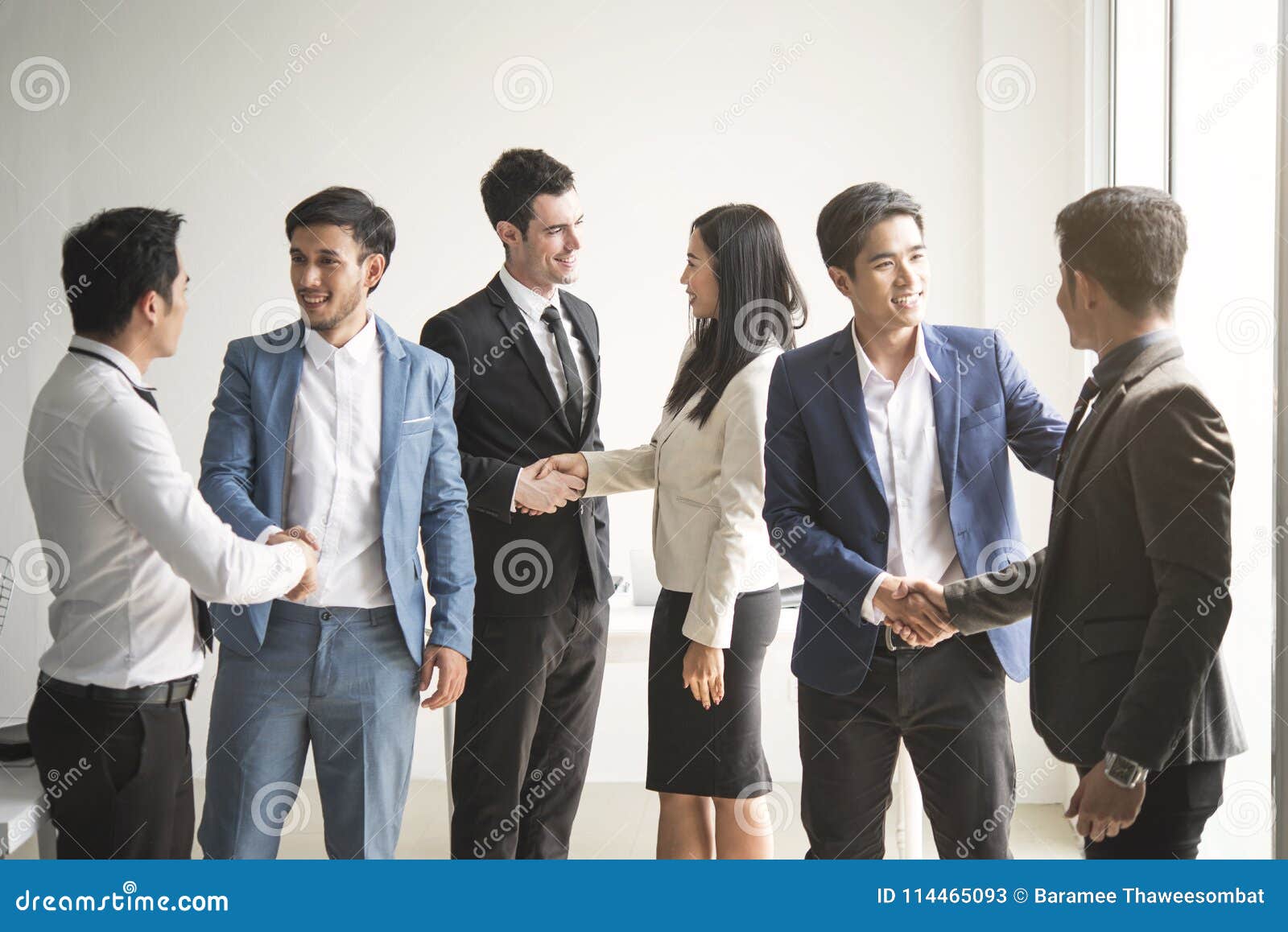 Businesspeople Making Handshake Agreement. Concept Cooperation Stock ...