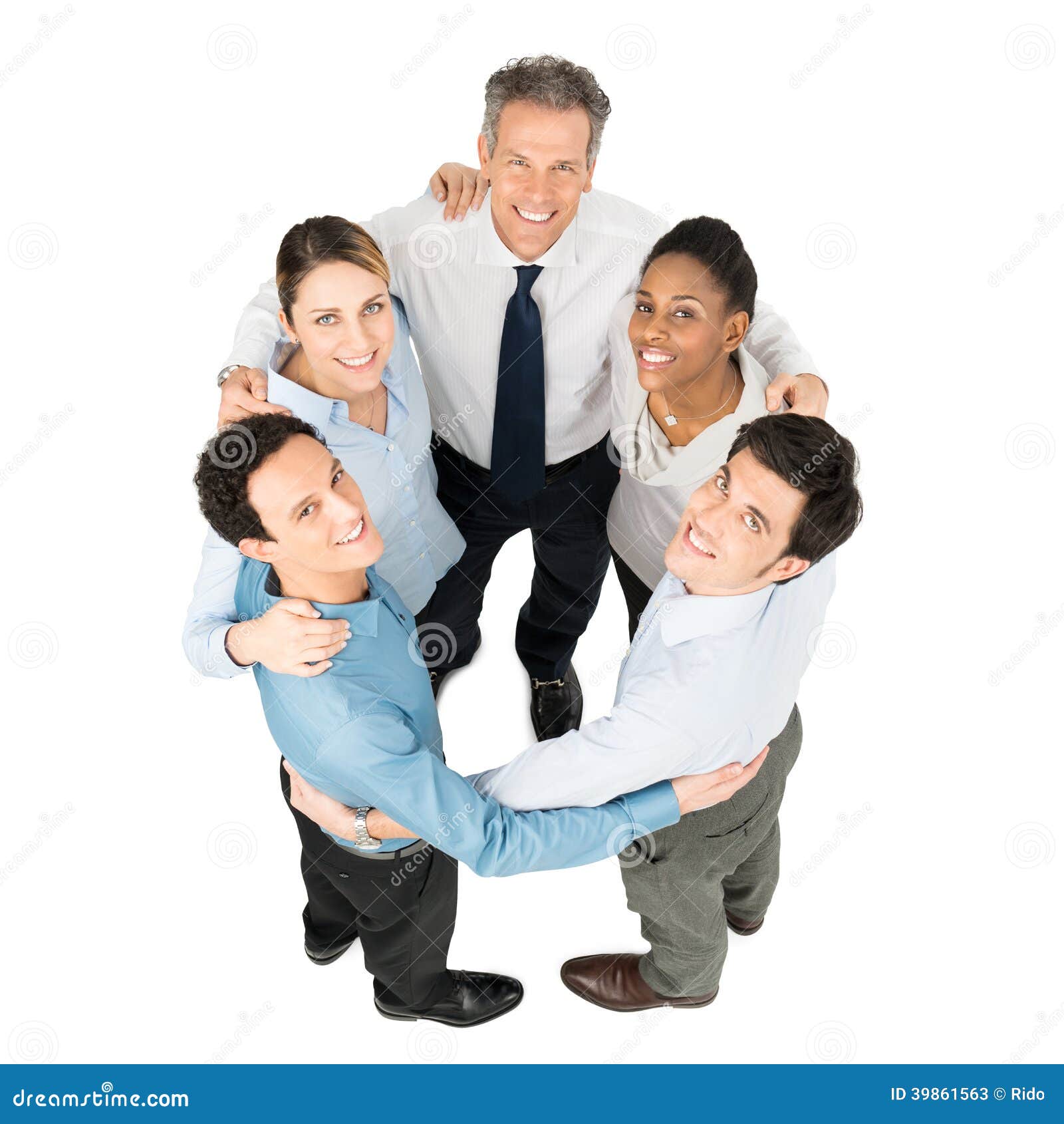 Businesspeople Making Huddle Stock Image - Image of employee, circle ...