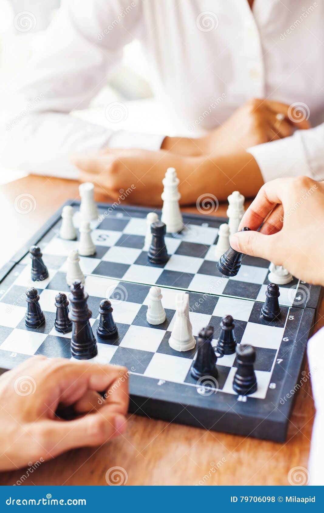 Businesspeople Playing Chess in Office Stock Photo - Image of ...