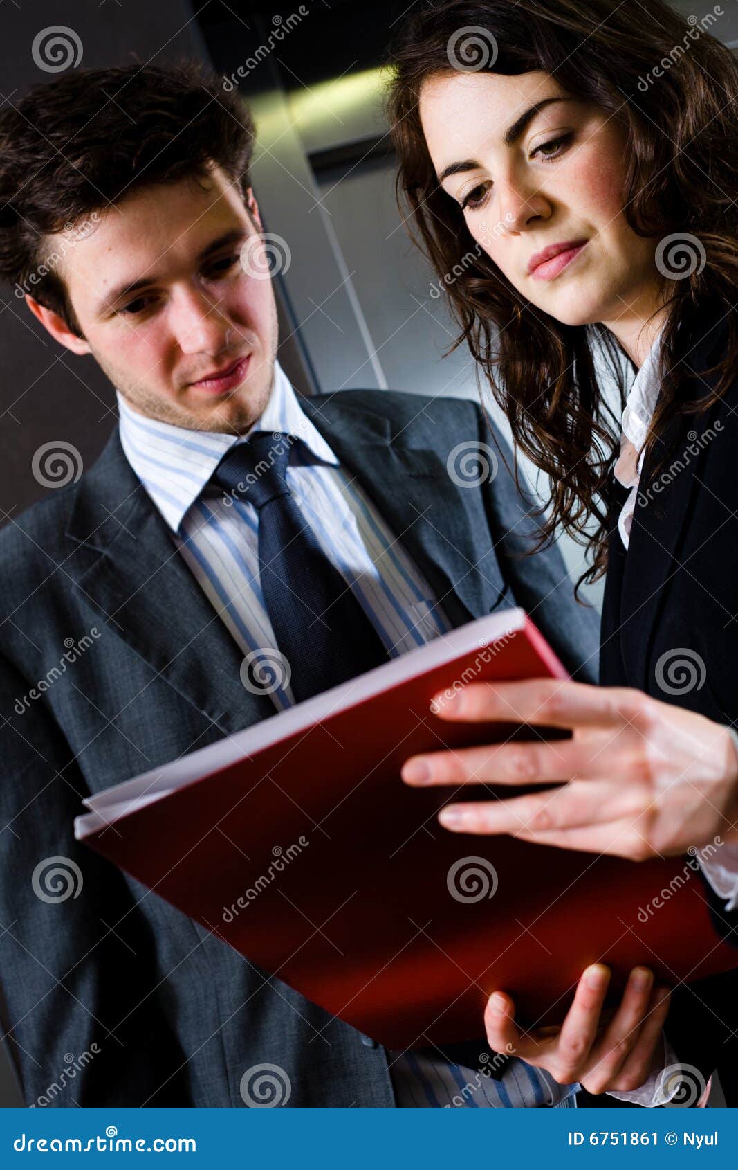 Businesspeople reading stock image. Image of business - 6751861