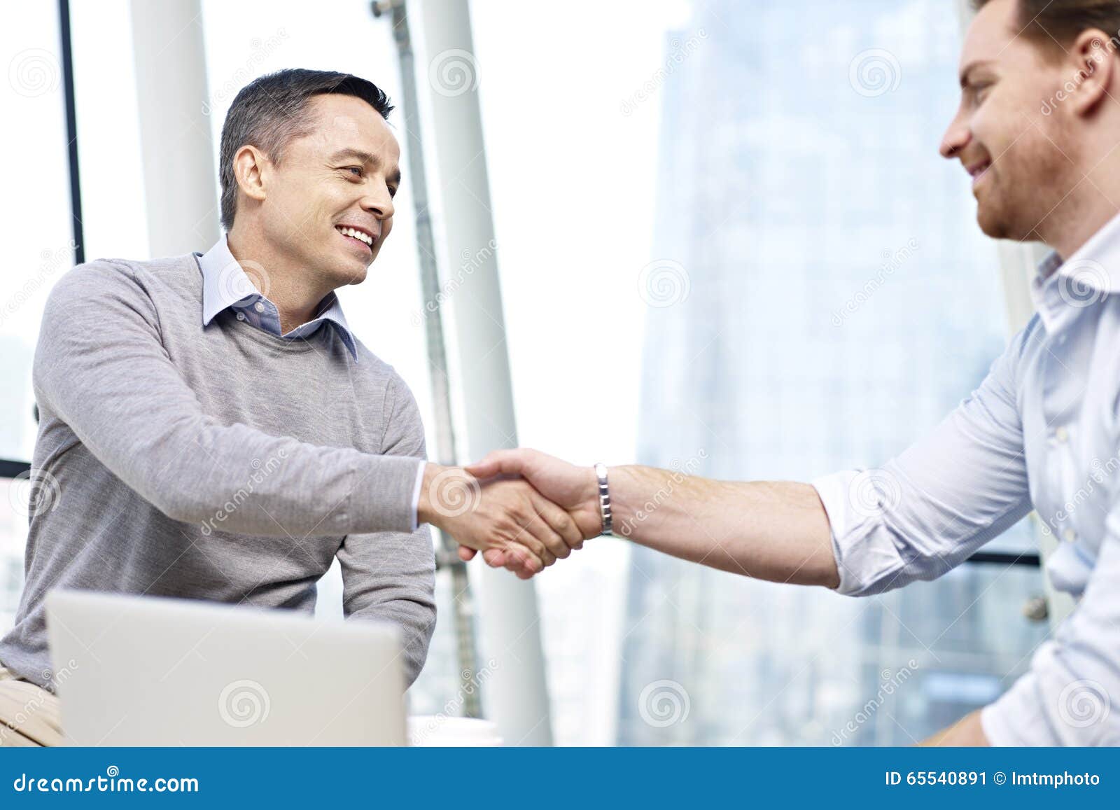 Businesspeople Shaking Hands Stock Image - Image of employee ...