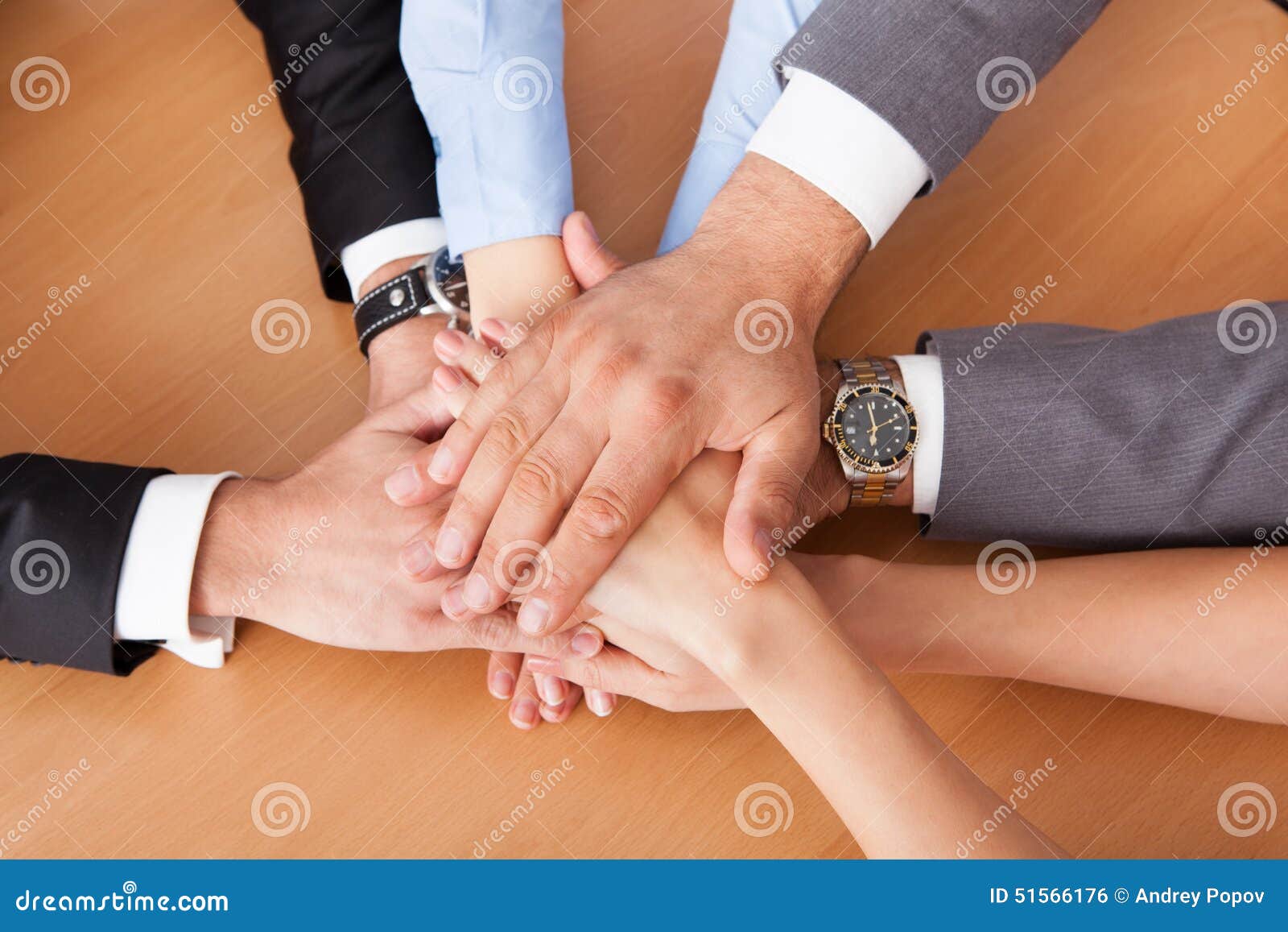 Businesspeople Stacking Hands Stock Photo - Image of corporate ...