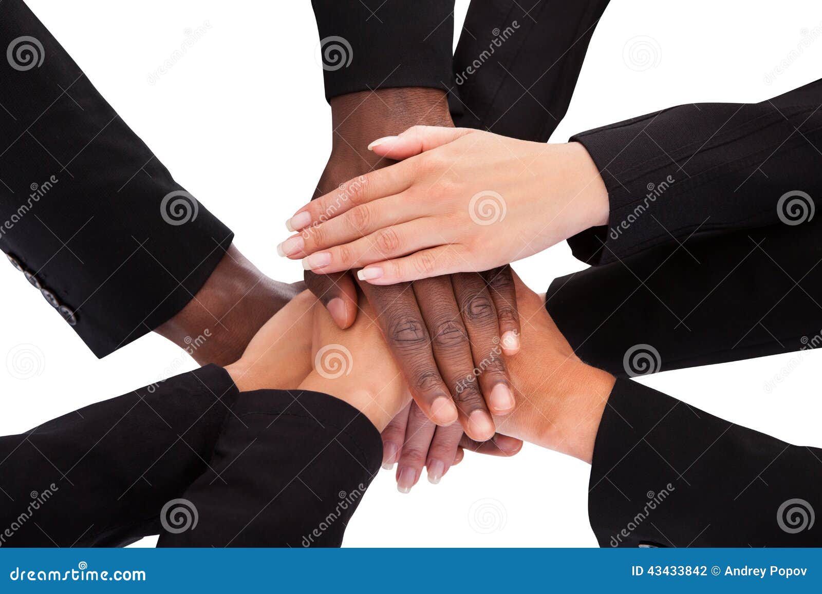 Businesspeople Stacking Hands Stock Photo - Image of copyspace ...