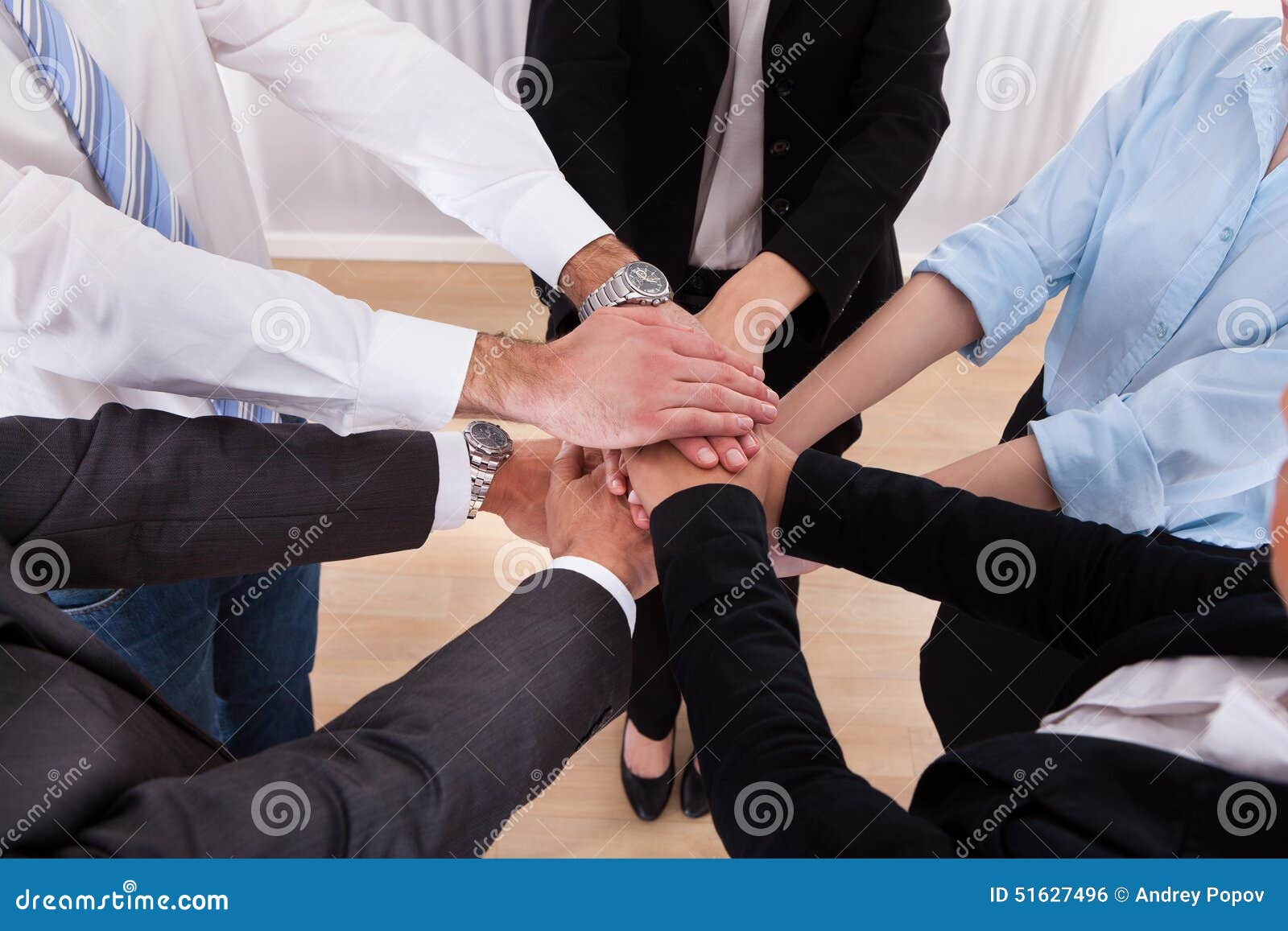 Businesspeople Stacking Their Hands Stock Photo - Image of diversity ...